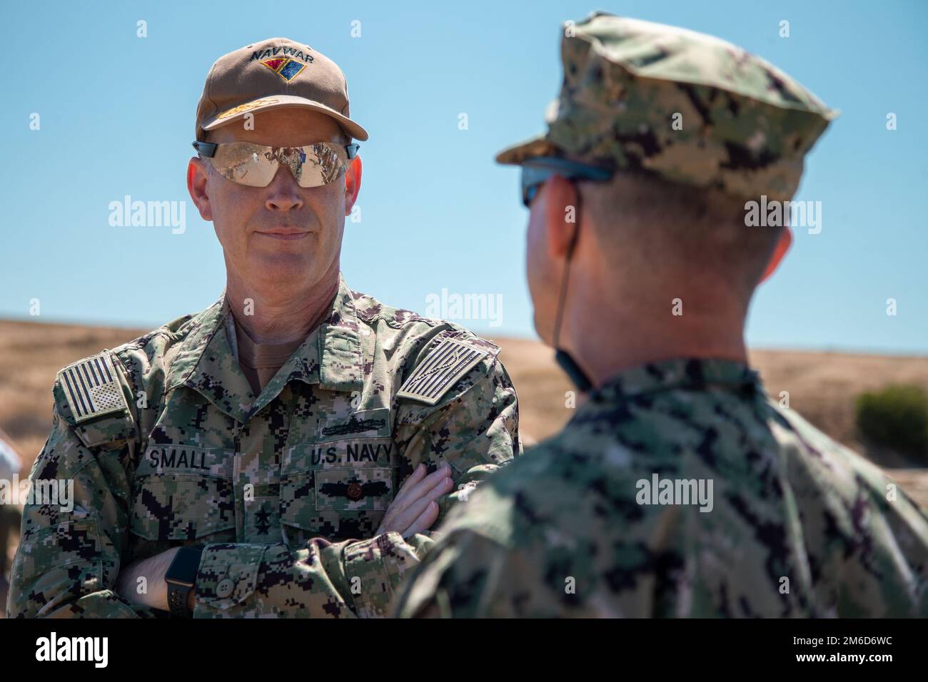 U.S. Navy Rear Adm. Douglas Small, the commander of Naval Information ...