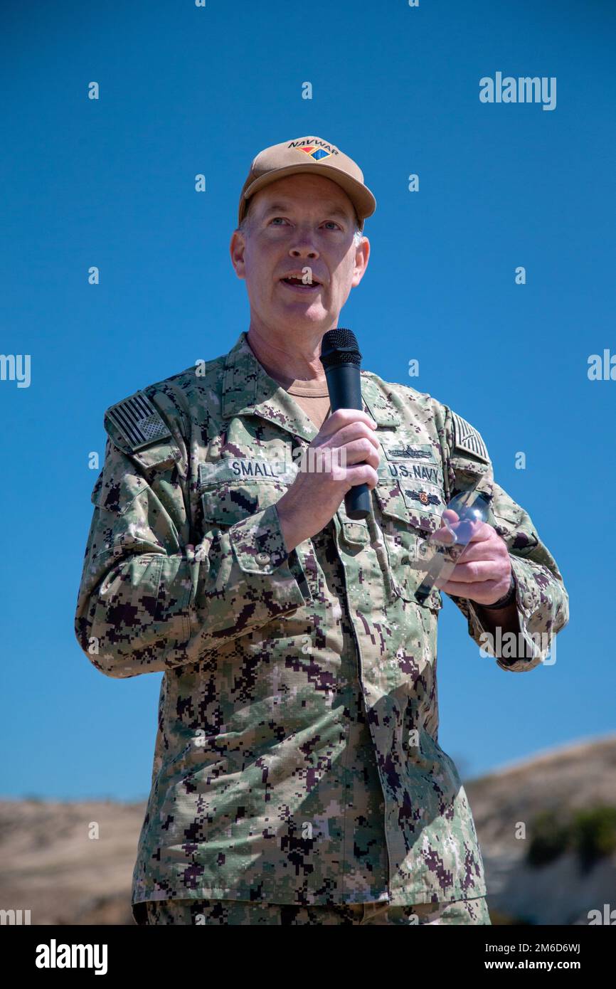U.S. Navy Rear Adm. Douglas Small, the commander of Naval Information ...