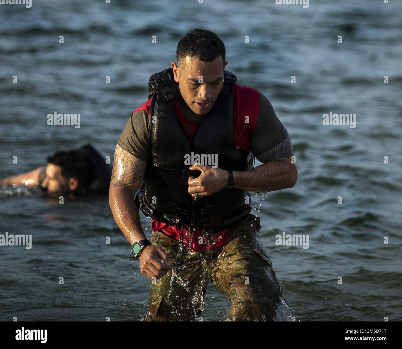U.S. Army CPT Alaimoana Paunga assigned to 20th Engineer Battalion ...