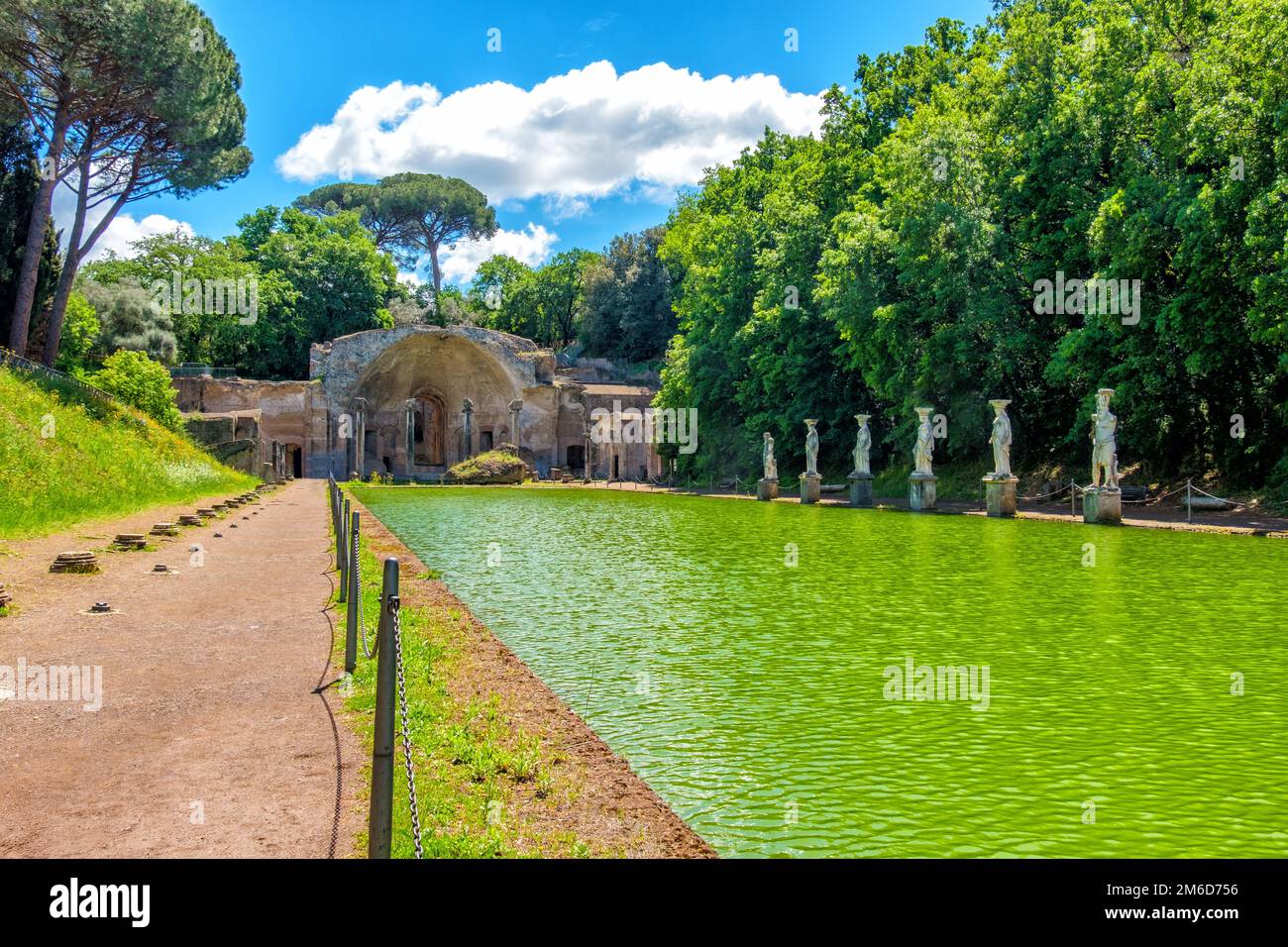Italian archaeological site Villa Adriana or Hadrians Villa in the ...