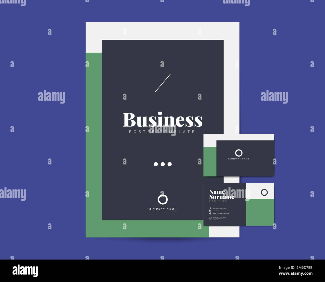 Corporate flyer and name card template vectors Stock Vector Image & Art ...