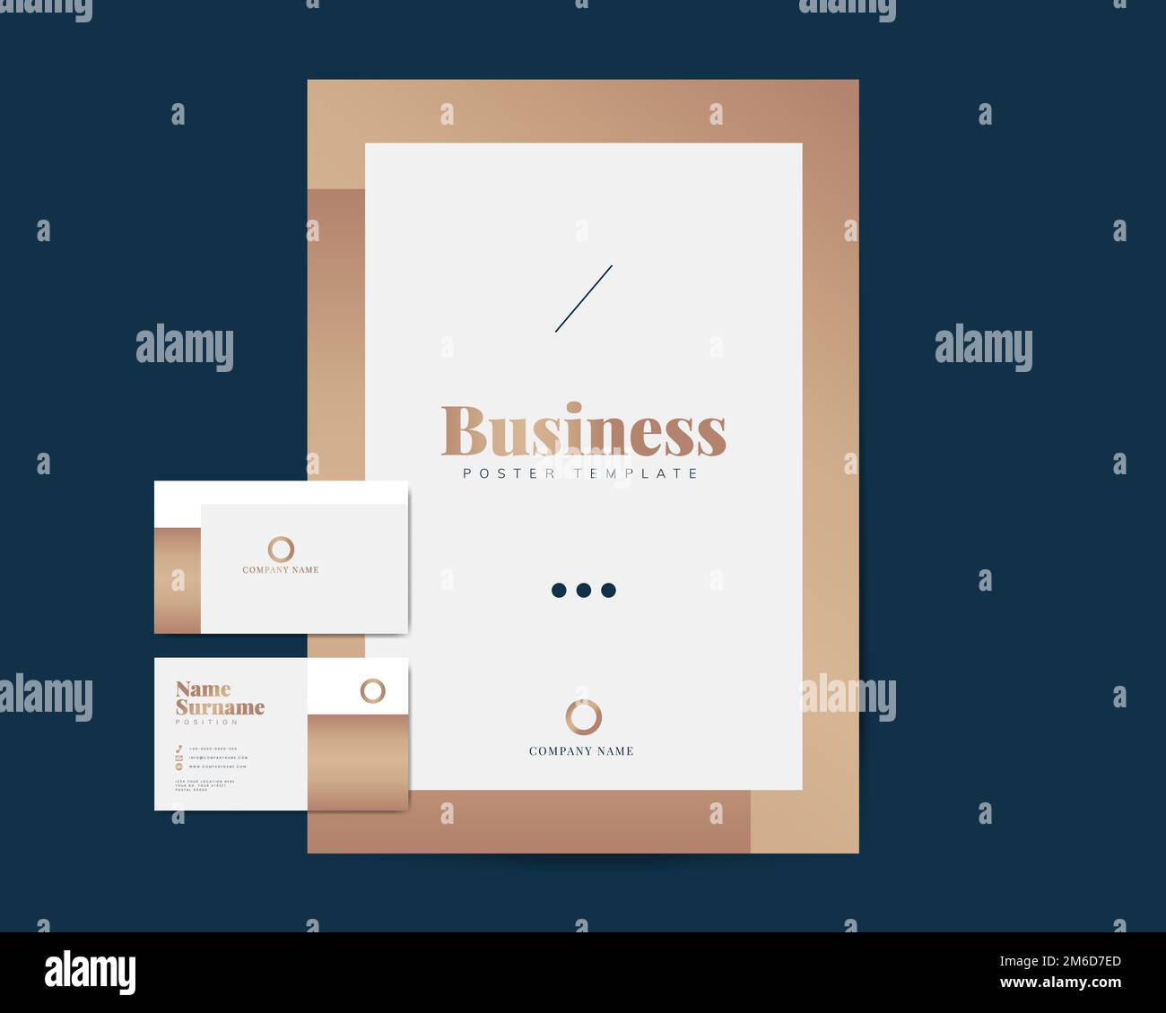 Corporate flyer and name card template vectors Stock Vector Image & Art ...