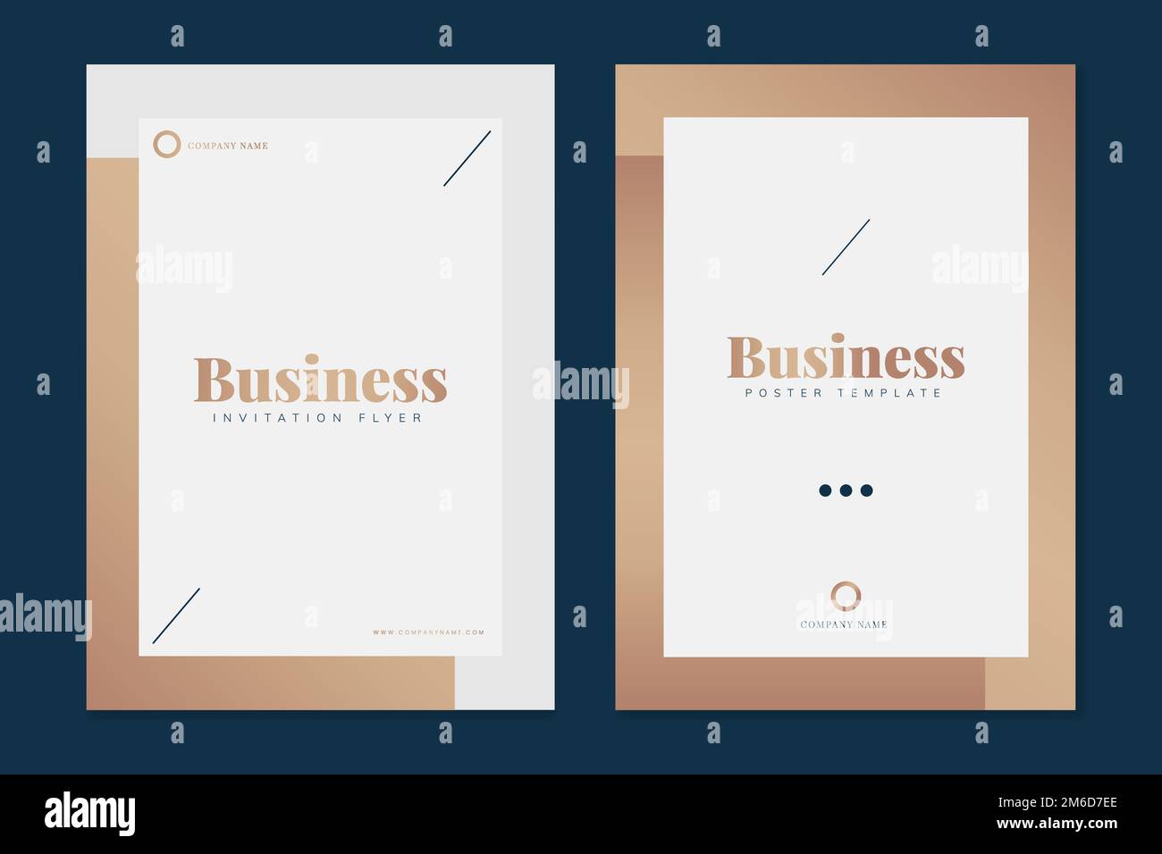 Business invitation flyer template vector set Stock Vector Image & Art ...