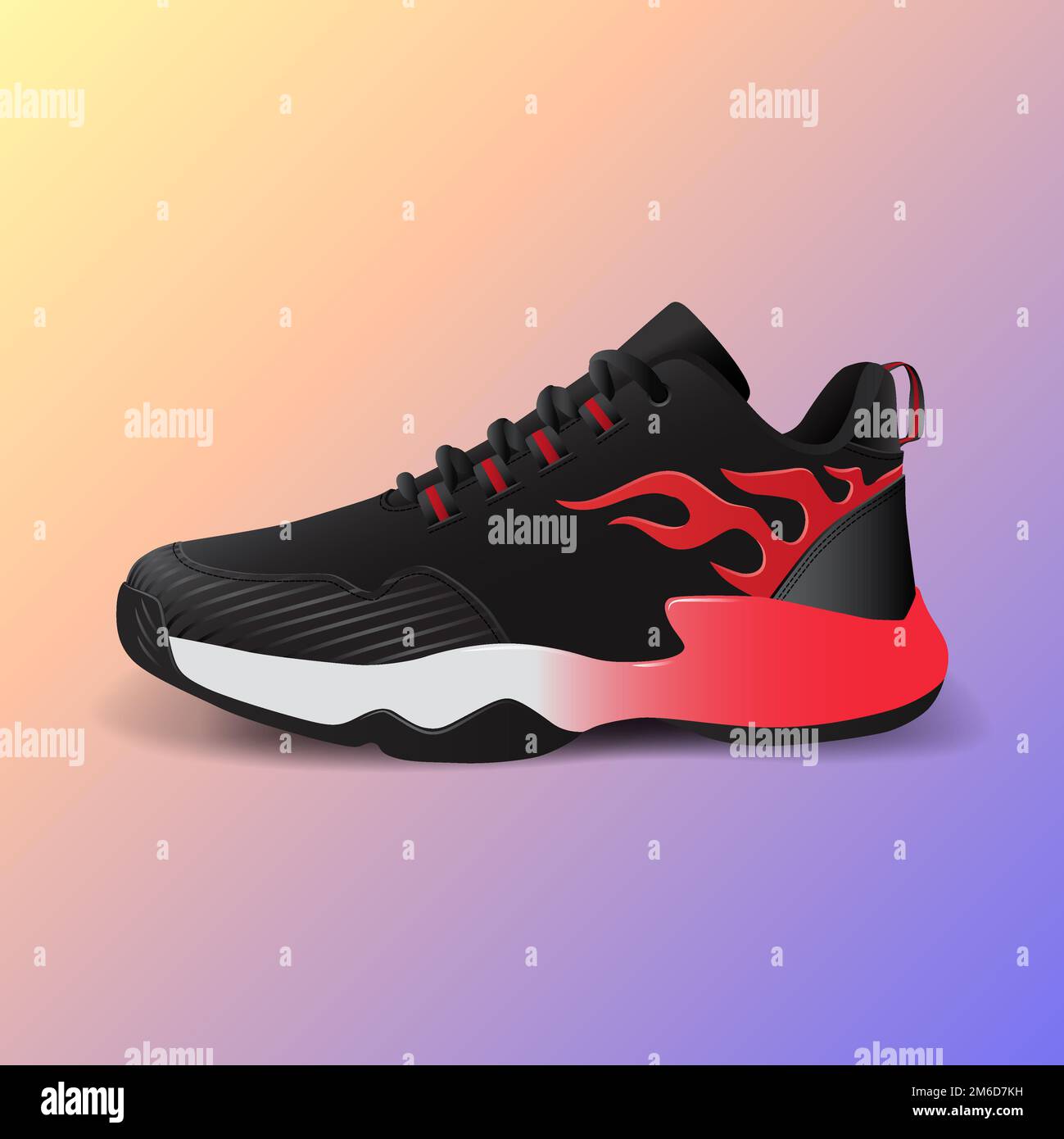 Realistic sport running shoe for training and fitness Stock Photo - Alamy