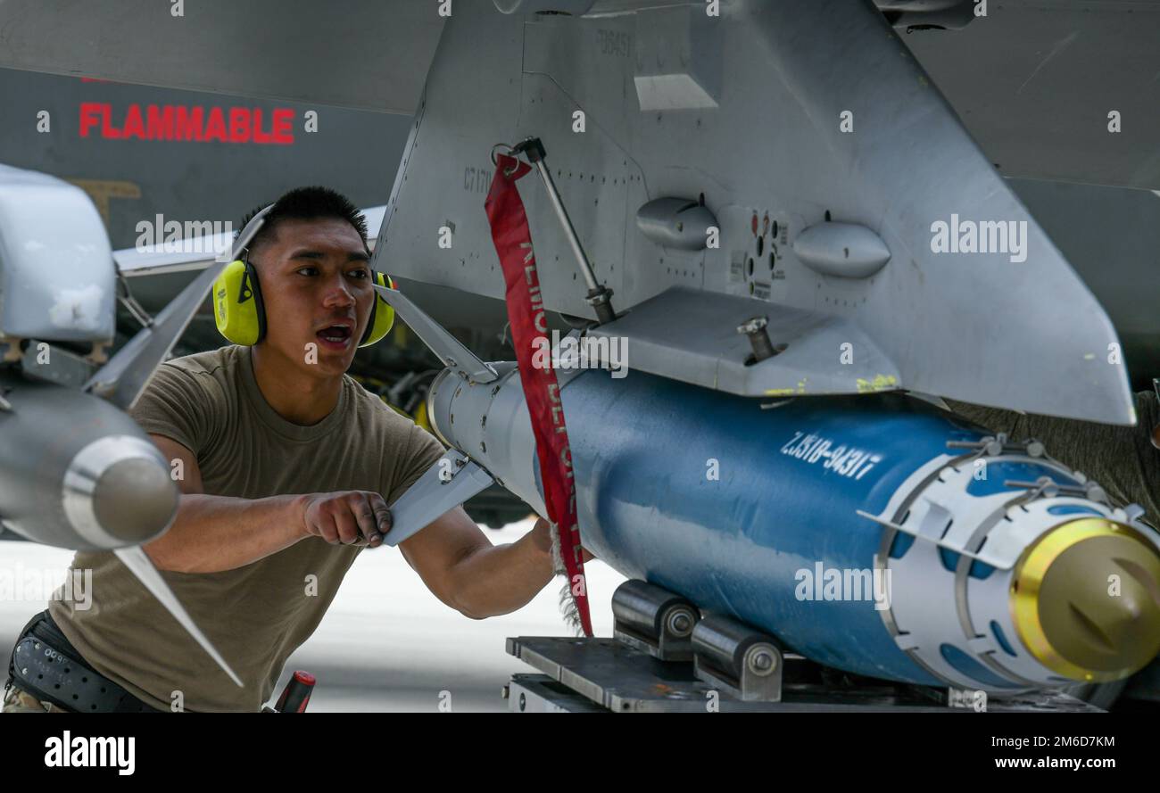 Senior Airman Jemuel Stubblefield, an aircraft armament systems ...
