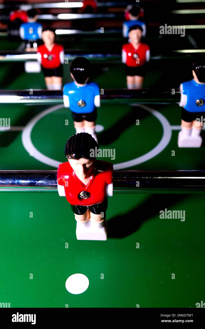 Arcade table soccer with tools for playing for office and home games ...