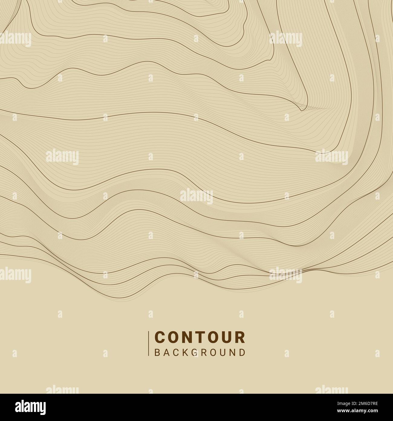 Brown abstract map contour lines background Stock Vector Image & Art ...