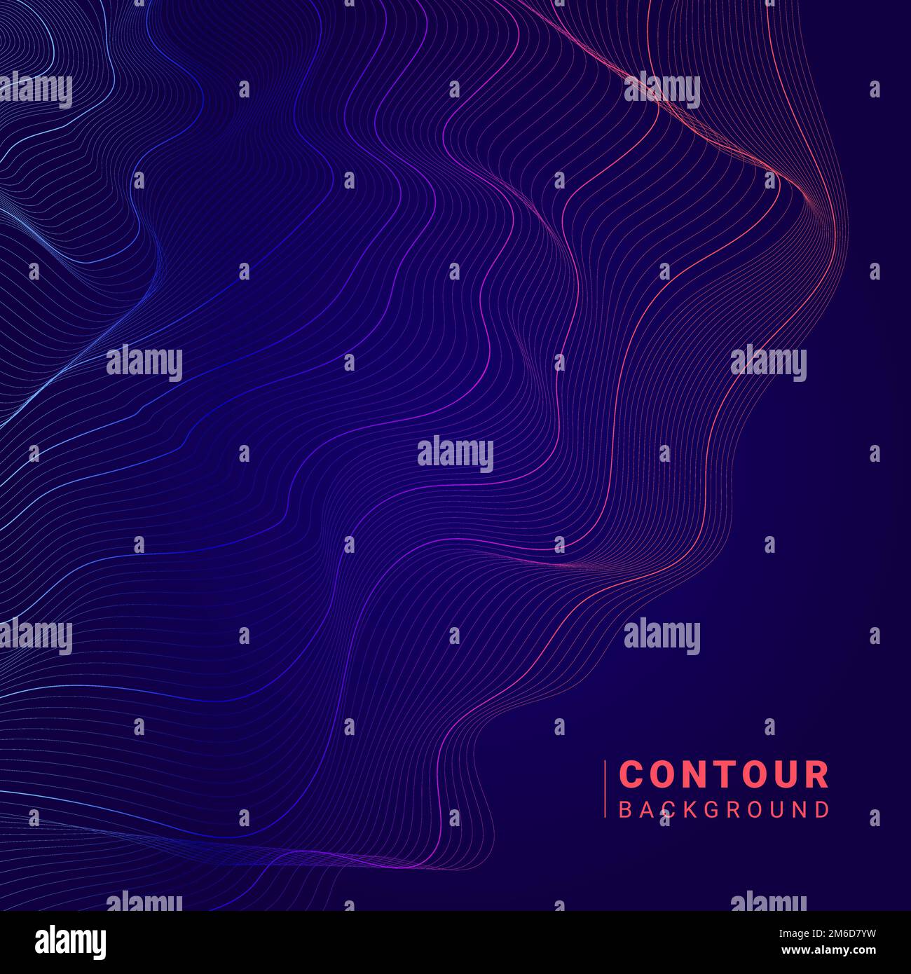 Blue and pink abstract map contour lines background Stock Vector Image ...