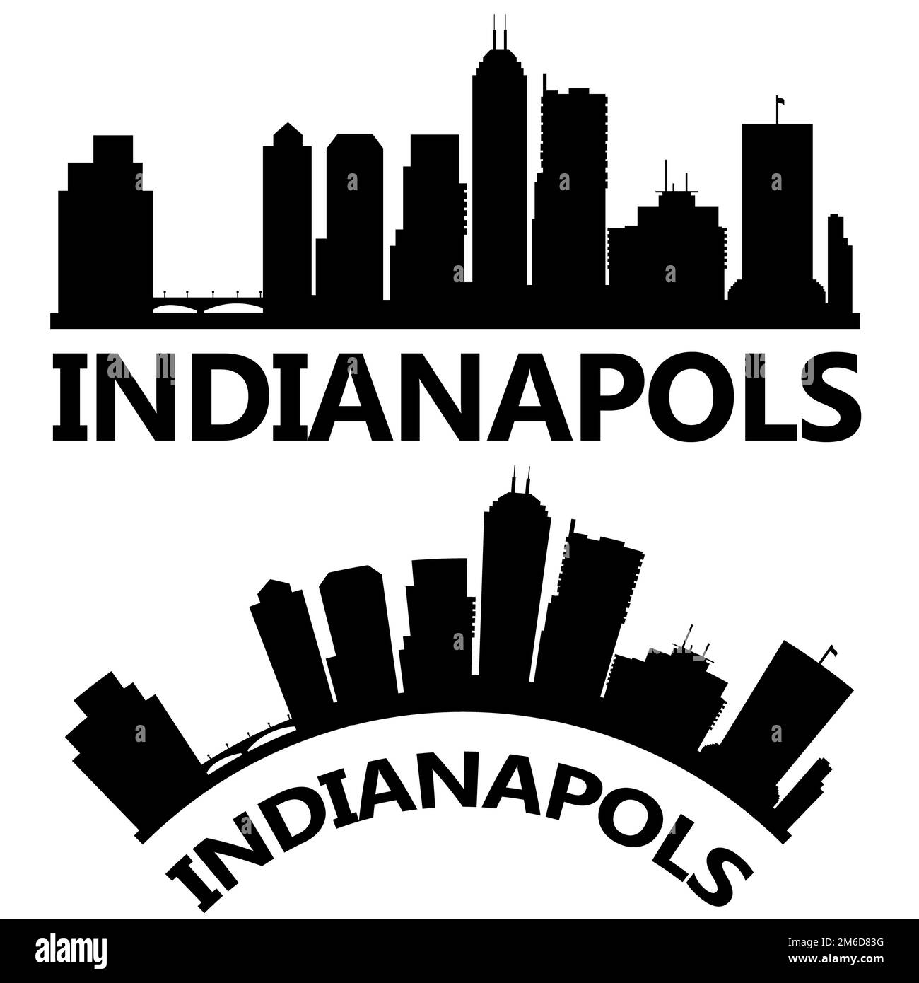 Indianapolis USA city skyline silhouette. Indiana skyline sign ... Indianapolis USA city skyline silhouette. Indiana skyline sign ...