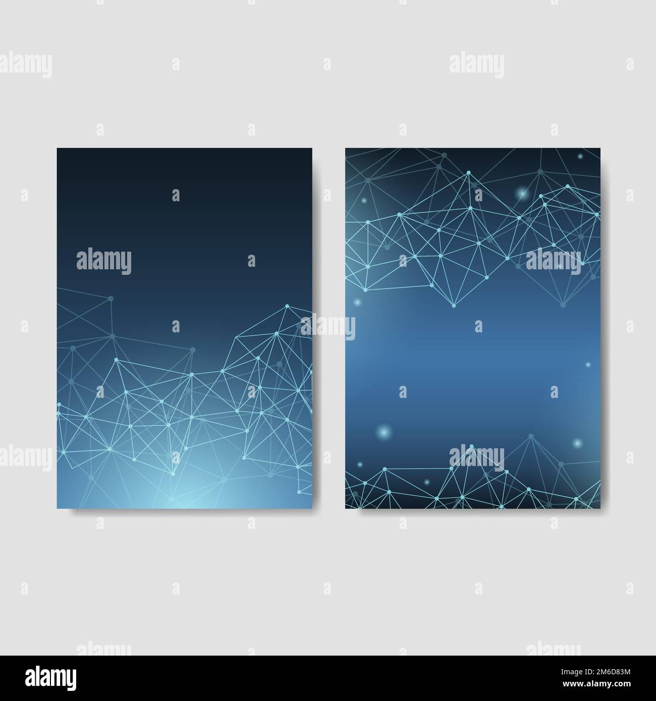 Blue neural texture abstract set vector Stock Vector Image & Art - Alamy