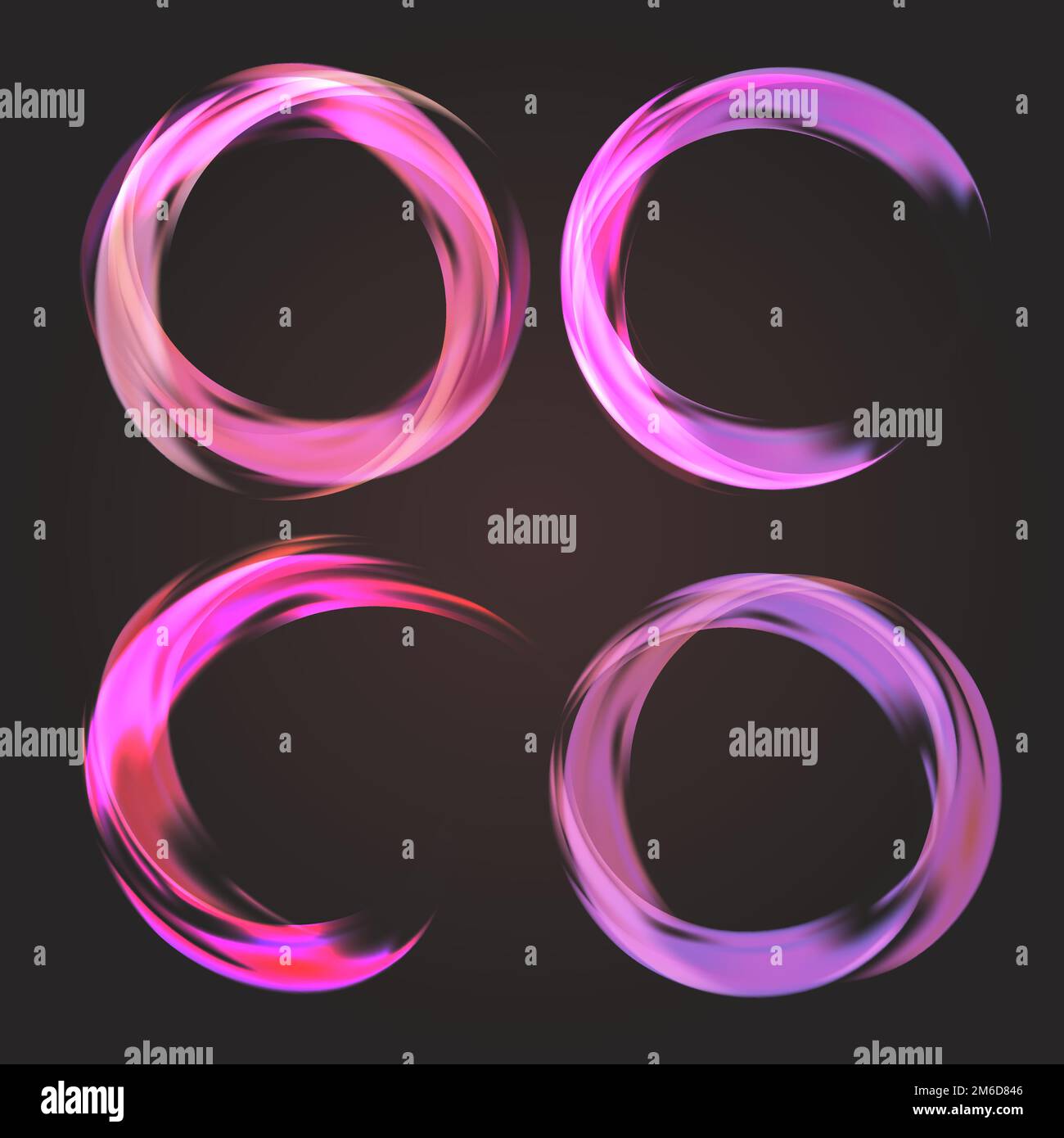 Pink abstract circle banners vector set Stock Vector Image & Art - Alamy