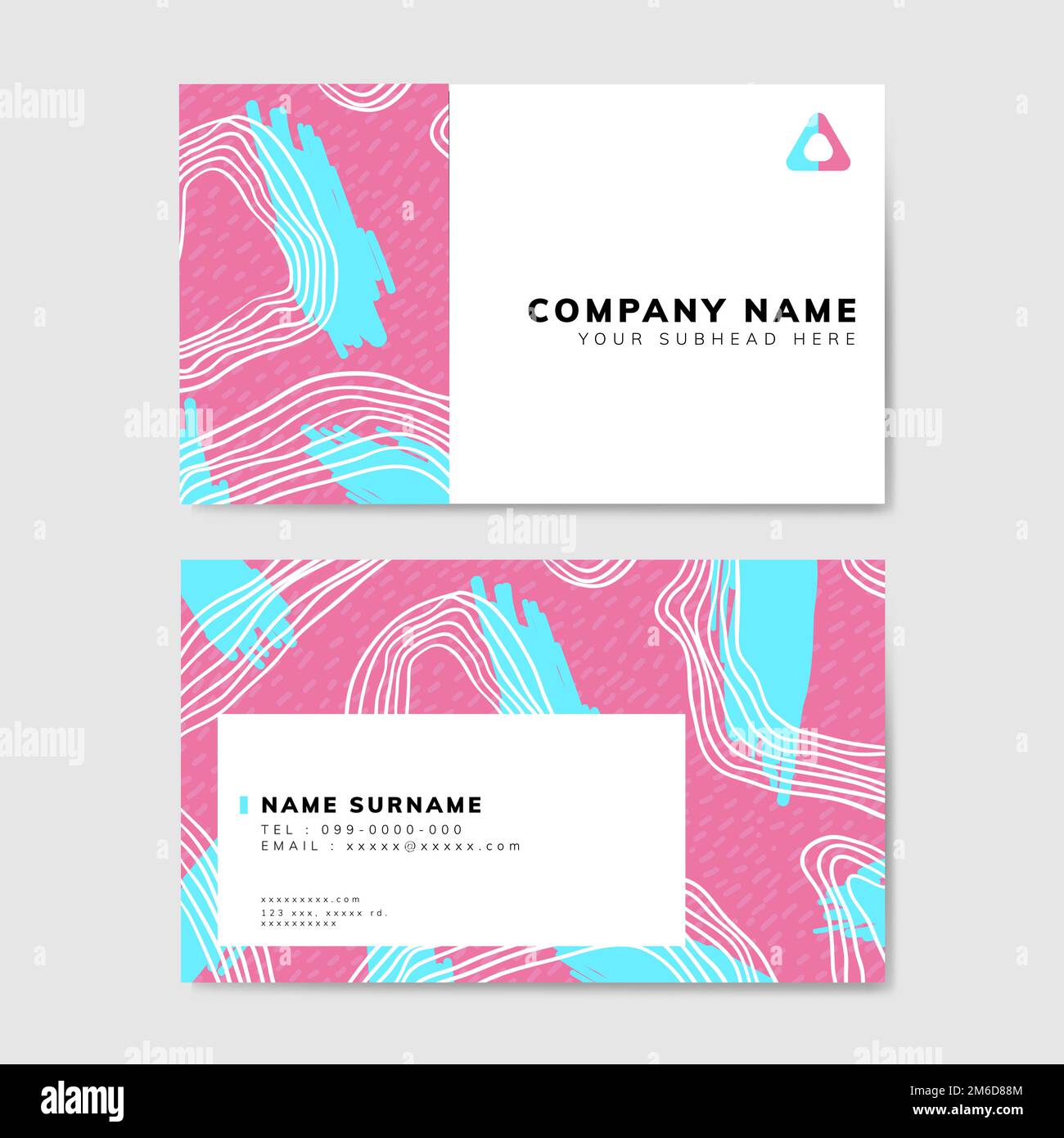 Business card layout linear hi-res stock photography and images - Alamy