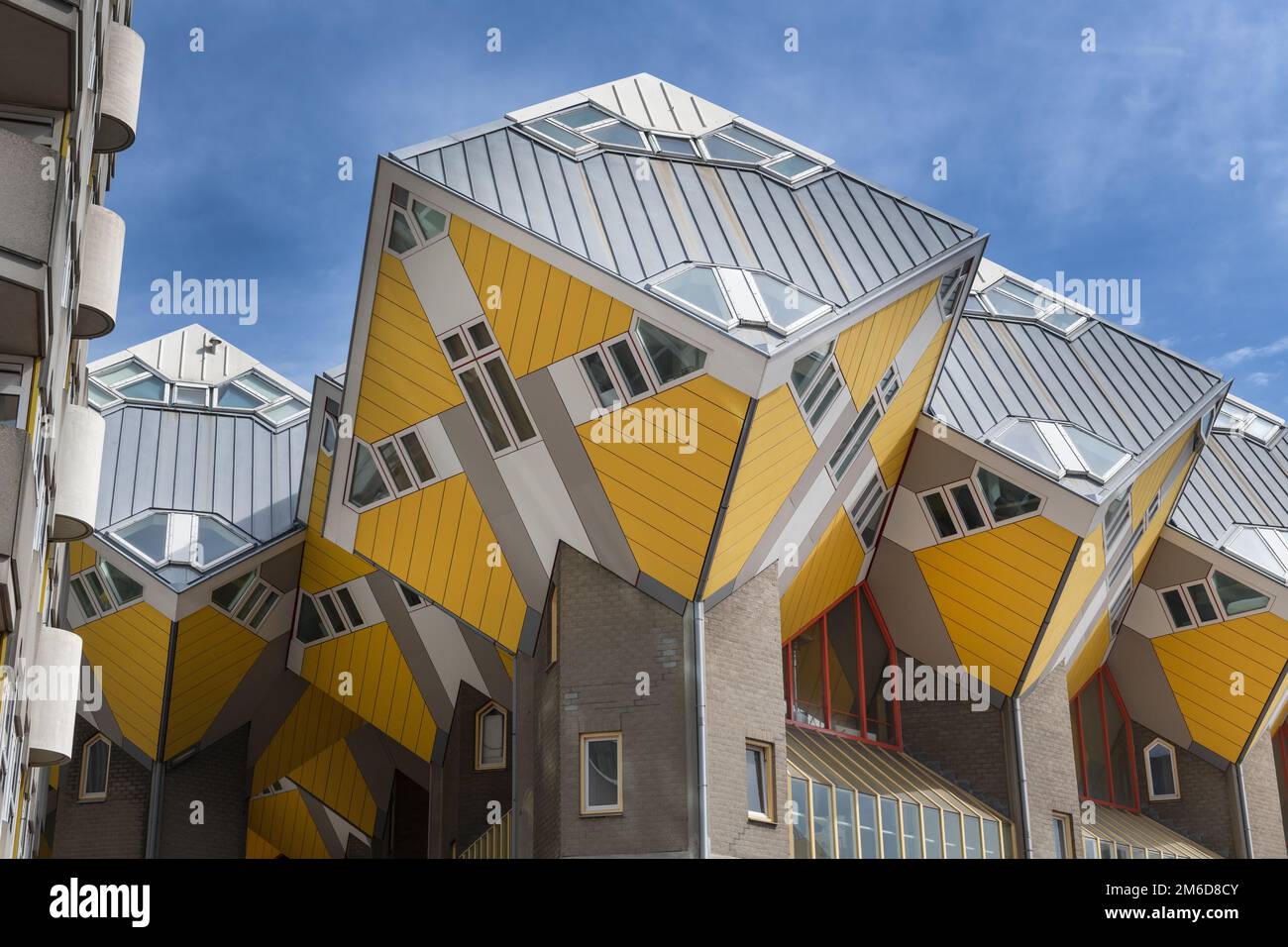 ROTTERDAM, NETHERLANDS - 8 November, 2018 : Cube houses. A set of ...
