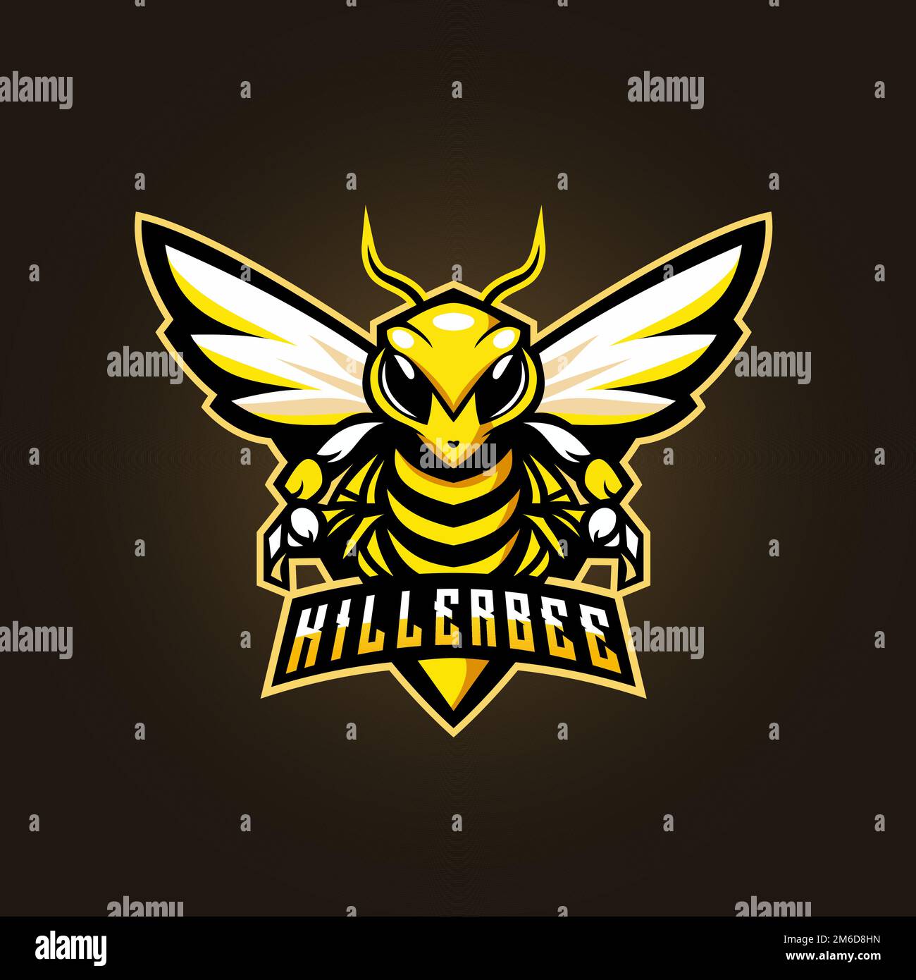 Aggressive bee Stock Vector Images - Alamy