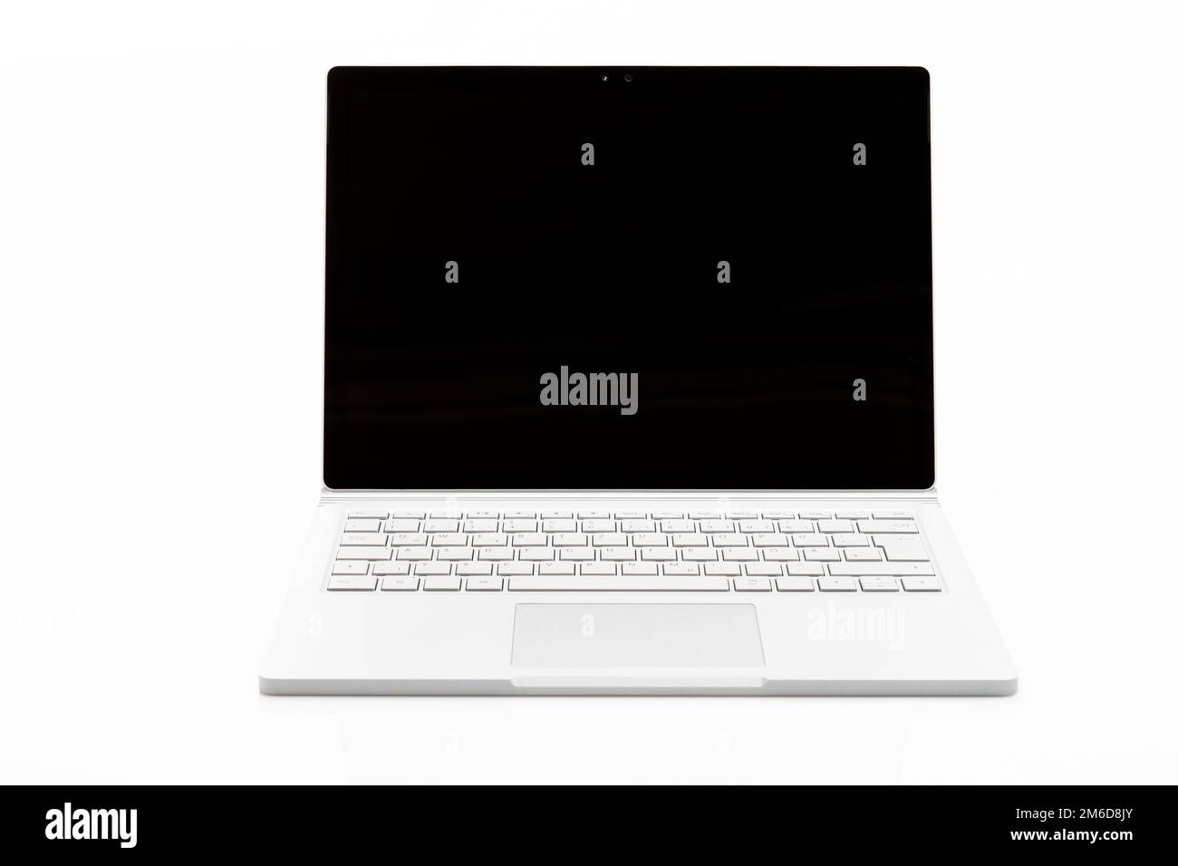 Workplace computer empty screen Cut Out Stock Images & Pictures - Alamy