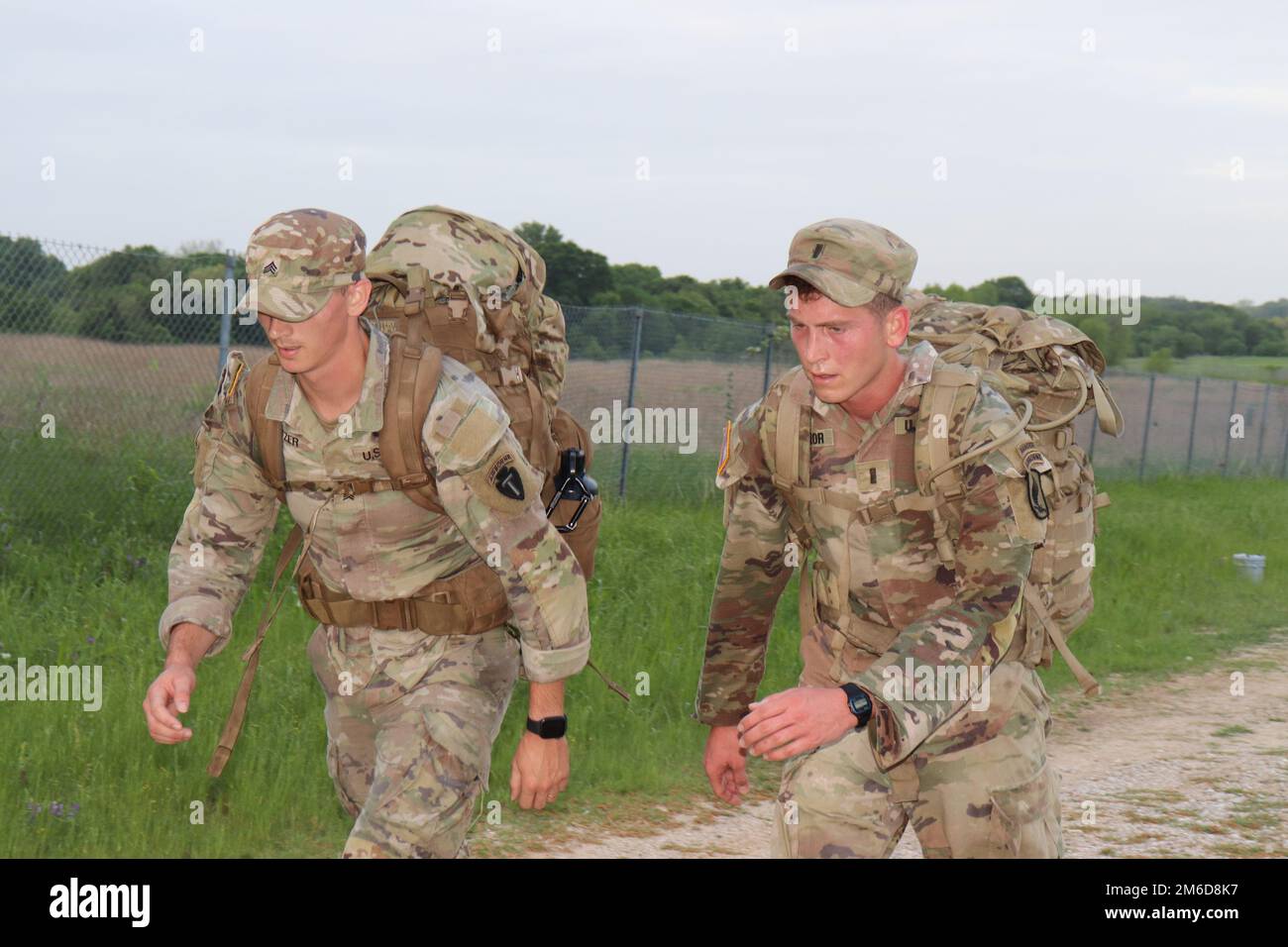 Sgt. Fetzer and 1st. Lt. Kaylor, both of Alpha Company, 1st Battalion ...