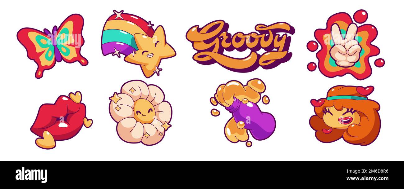 Peace Sign Funky Retro Backgrounds