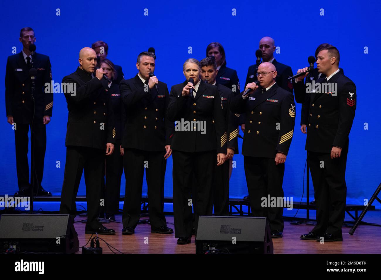 MARION, Ohio (Apri. 24, 2022) Chief Musician Beth Revell, center, from ...