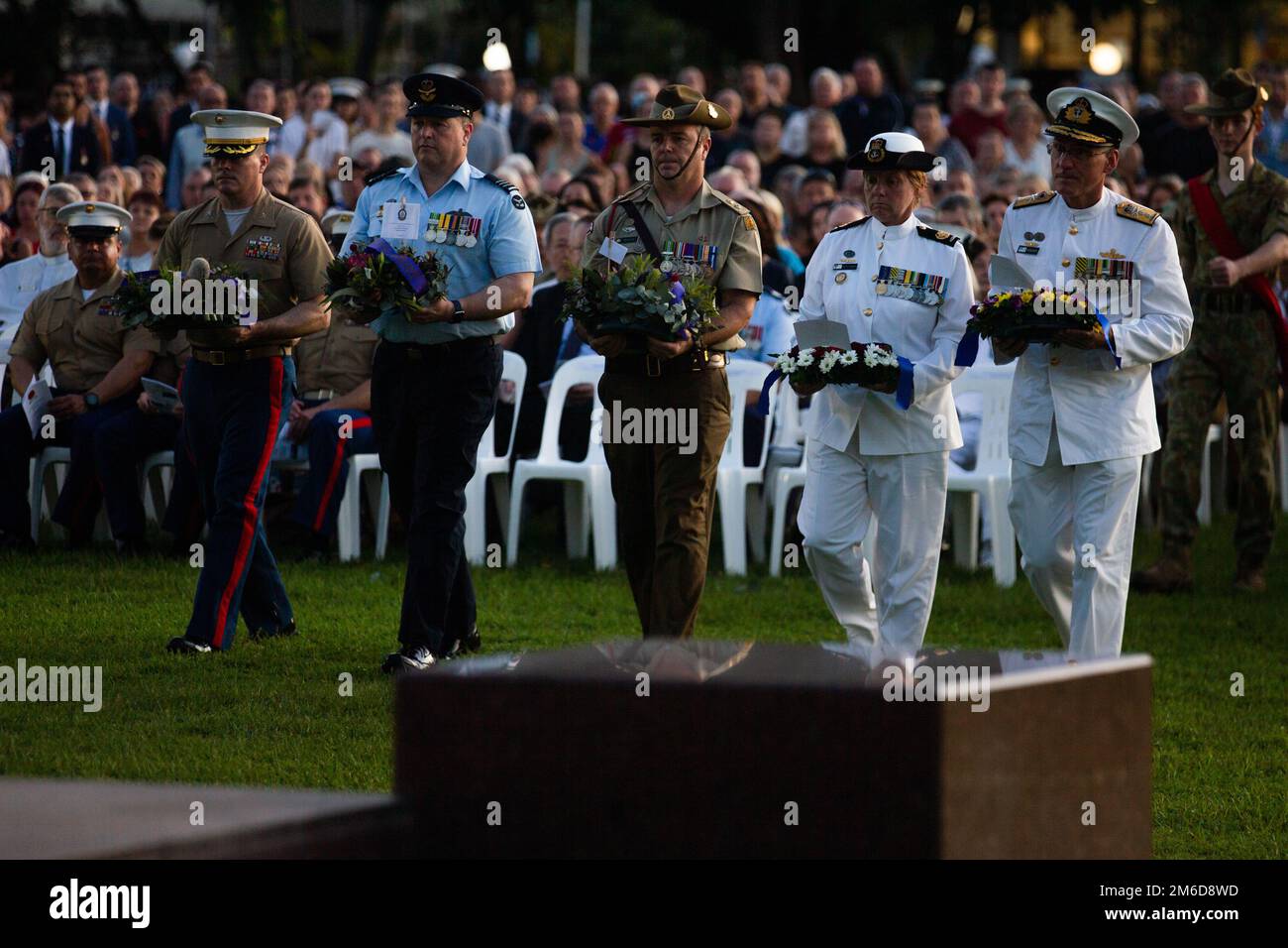 From left, U.S. Marine Corps Col. Christopher Steele, commanding ...