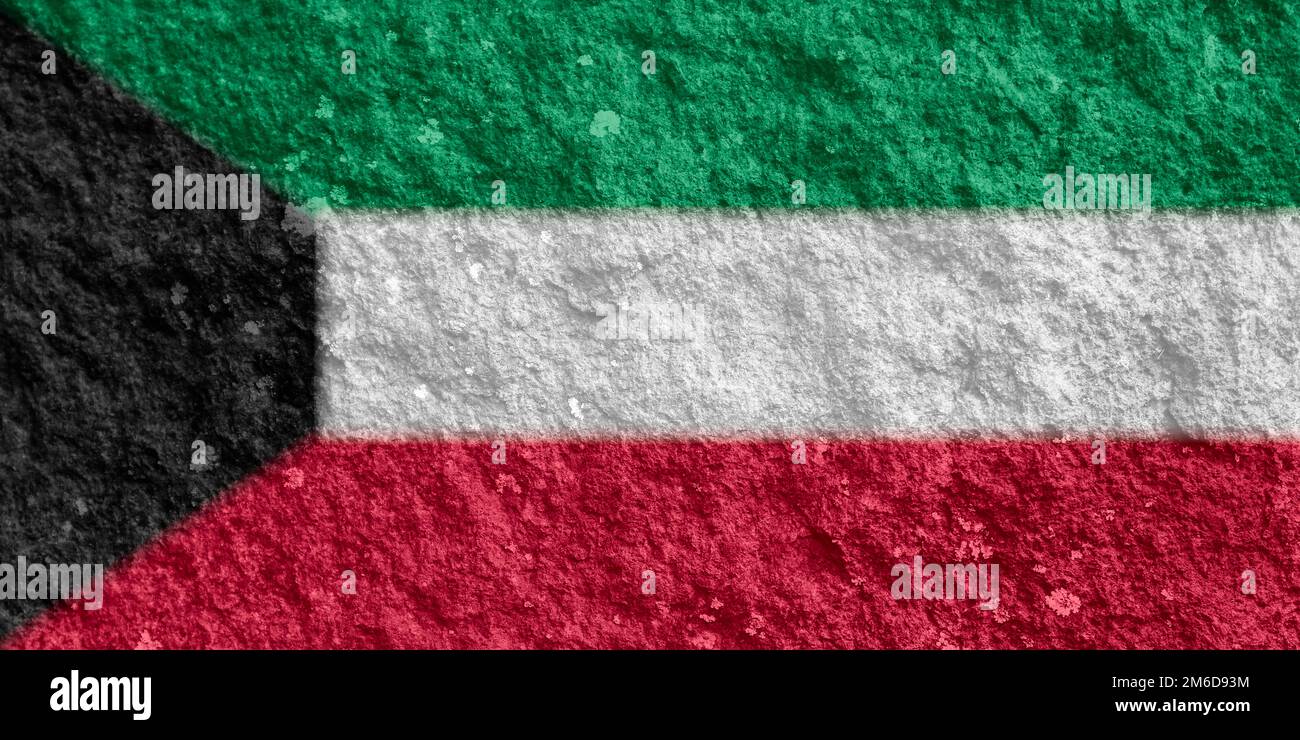 Kuwait flag texture background hi-res stock photography and images - Alamy