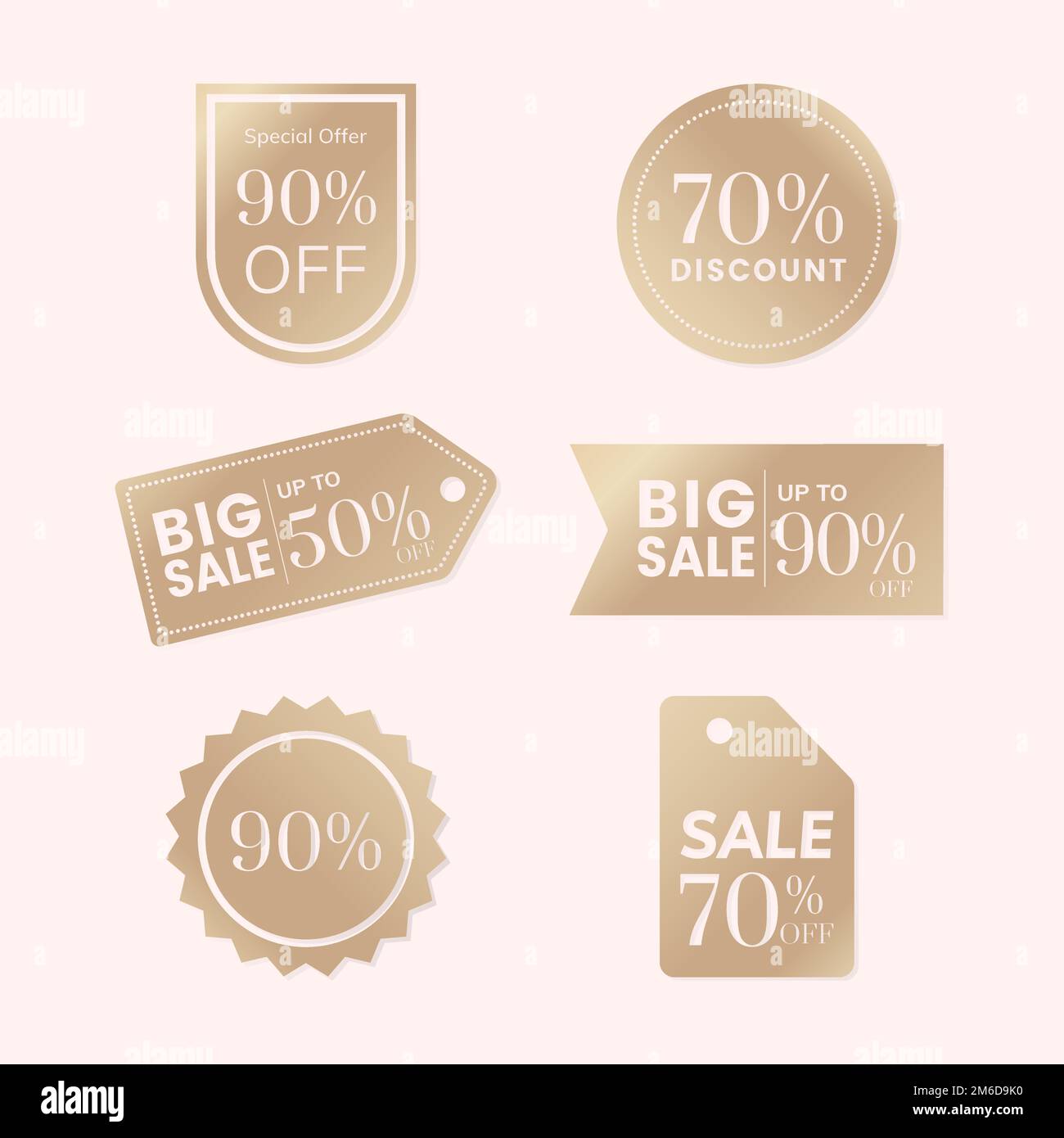 Shop sale promotion advertisement badges vector set Stock Vector Image ...