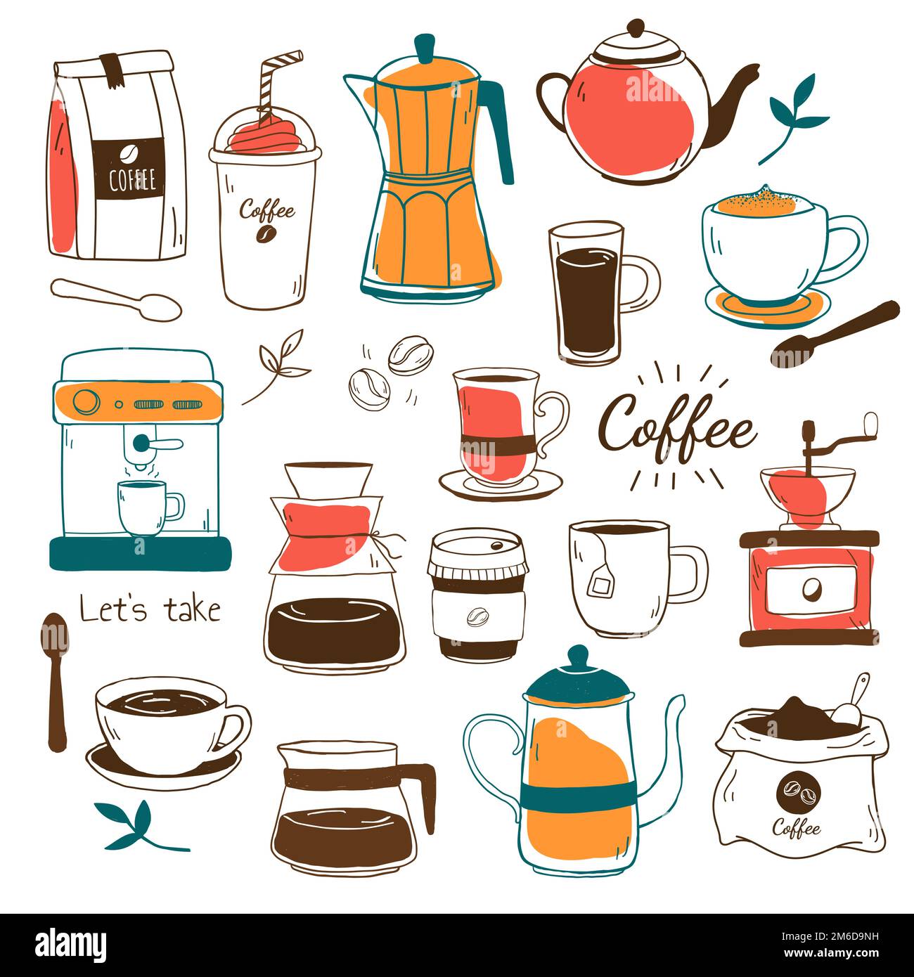 Cafe and coffee house pattern vector Stock Vector Image & Art - Alamy