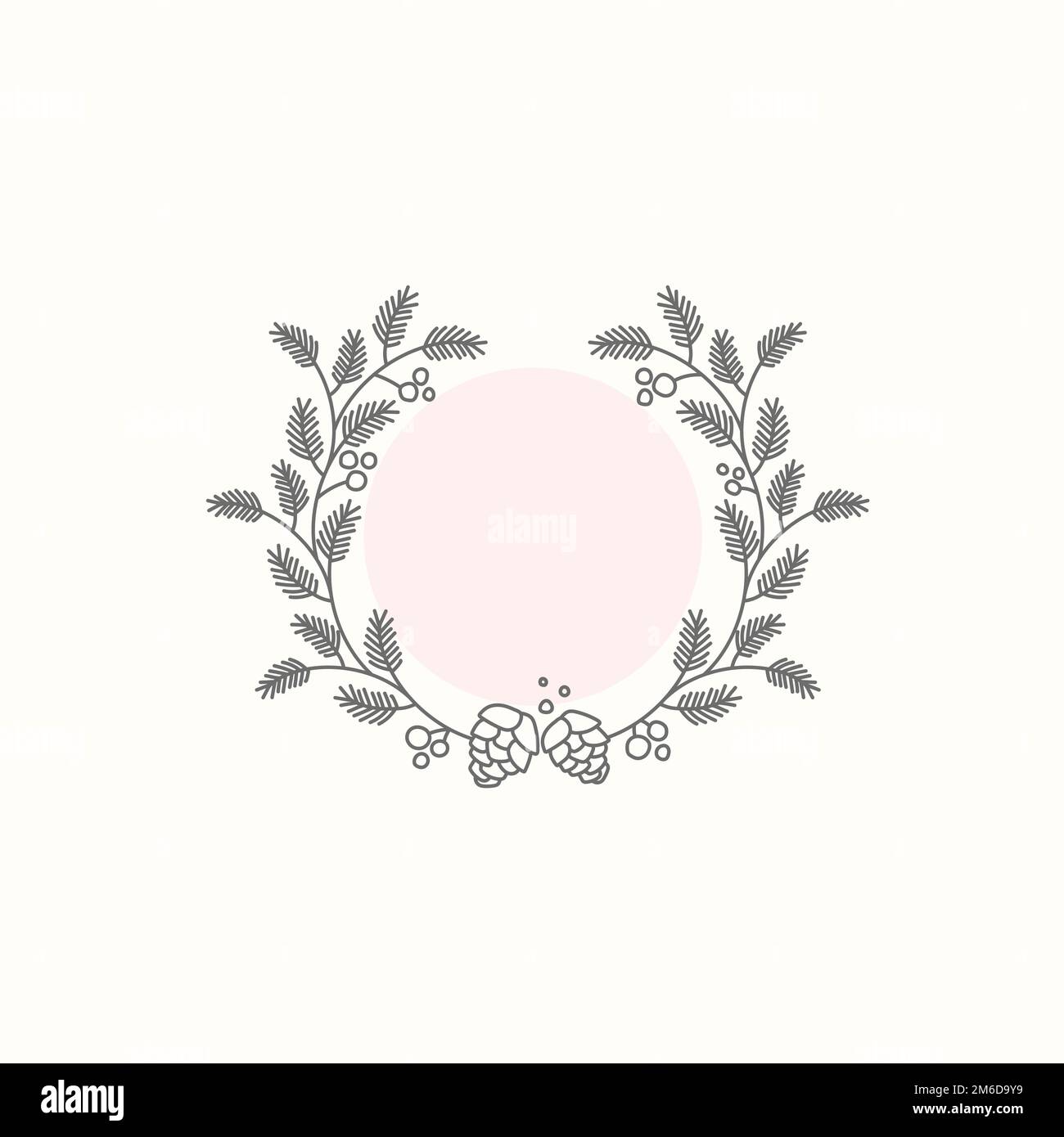 Botanical frame design element vector Stock Vector Image & Art - Alamy