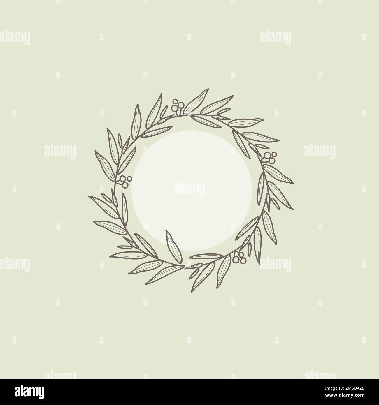 Botanical frame design element vector Stock Vector Image & Art - Alamy