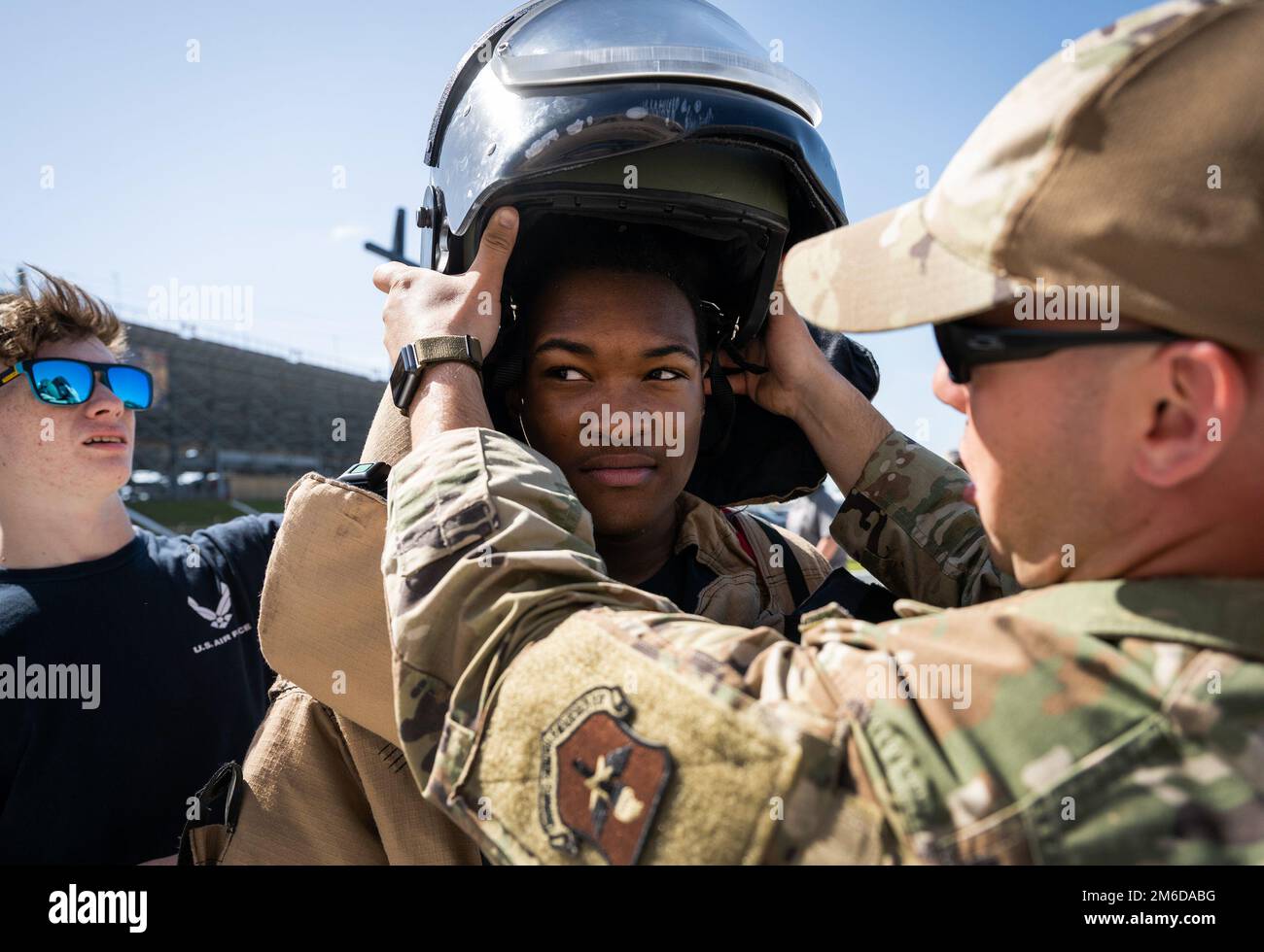 Staff Sgt. Matthew Sluder, 341st Recruiting Squadron, suits up a ...