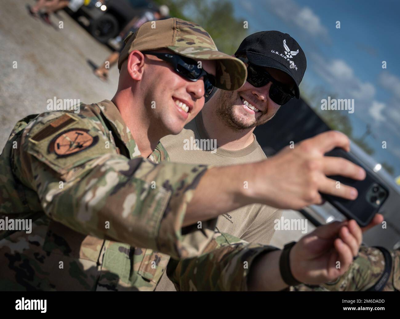 Staff Sgt. Matthew Sluder, 341st Recruiting Squadron, grabs a selfie ...