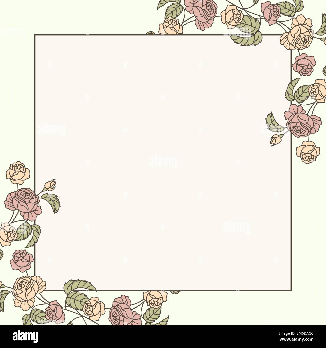 Floral frame design hi-res stock photography and images - Alamy
