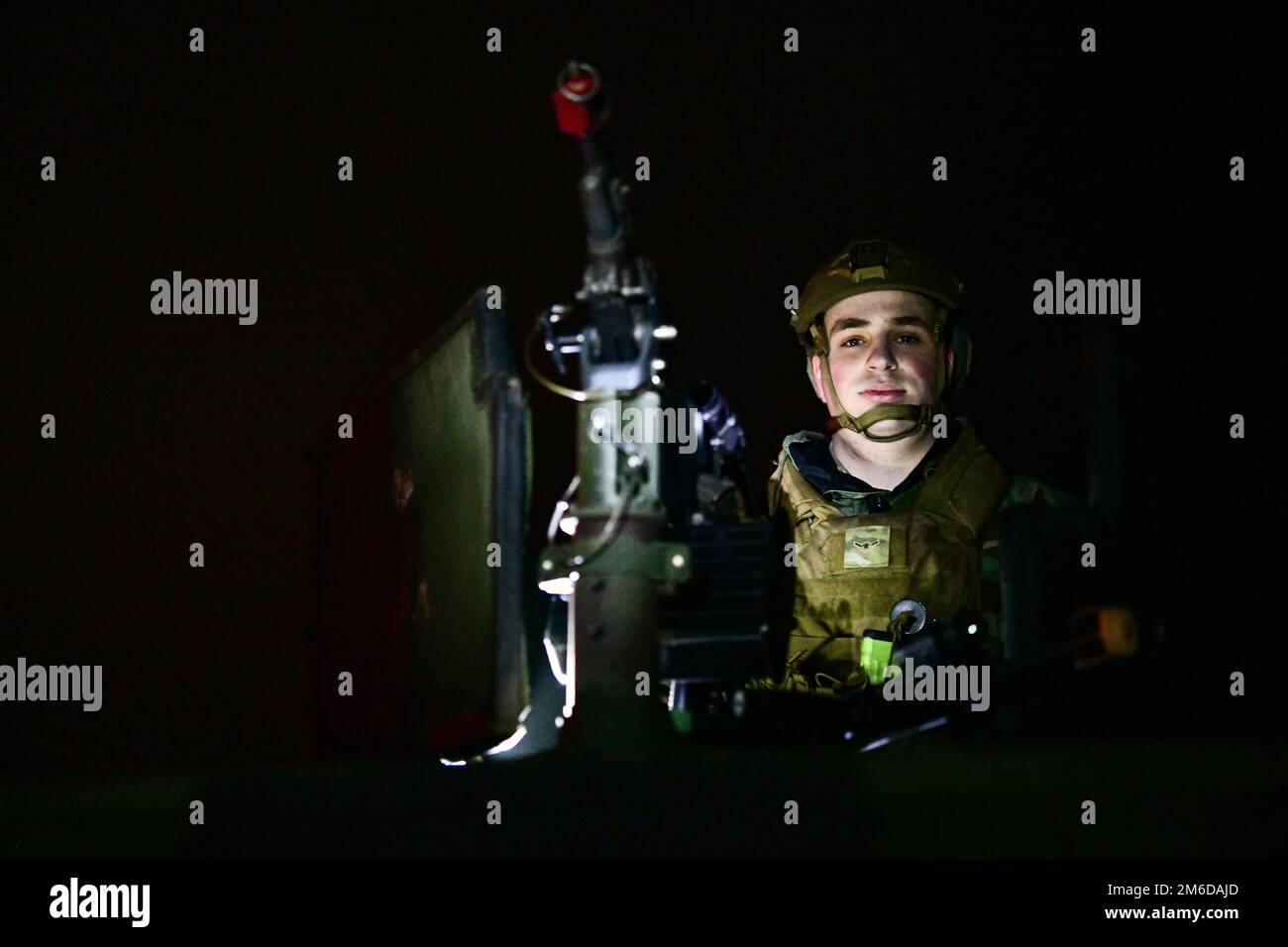 Airman Timothy Kinley, 8th Security Forces Squadron defender, patrols ...