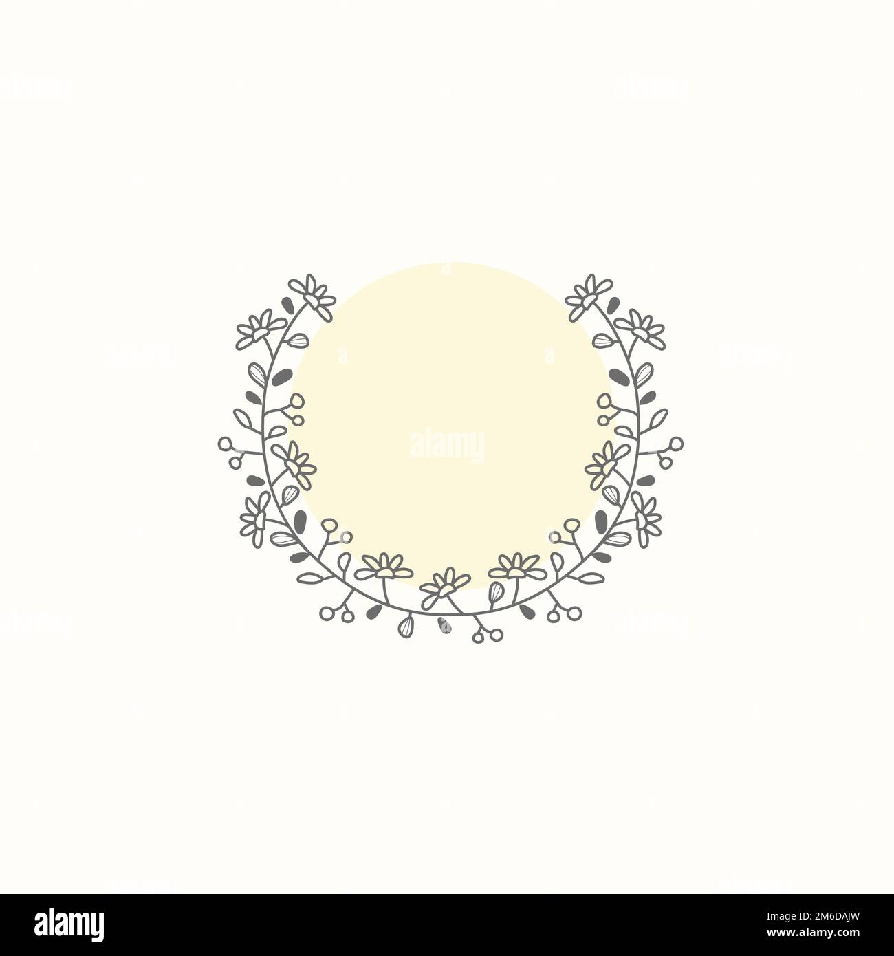 Botanical frame design element vector Stock Vector Image & Art - Alamy