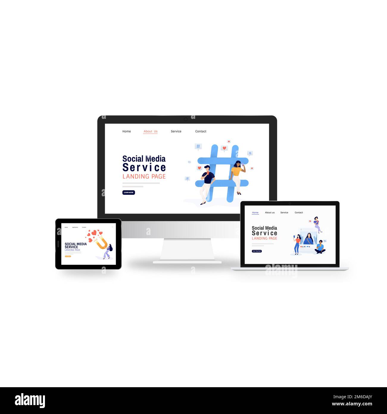 Computer and other digital devices vector Stock Vector Image & Art - Alamy