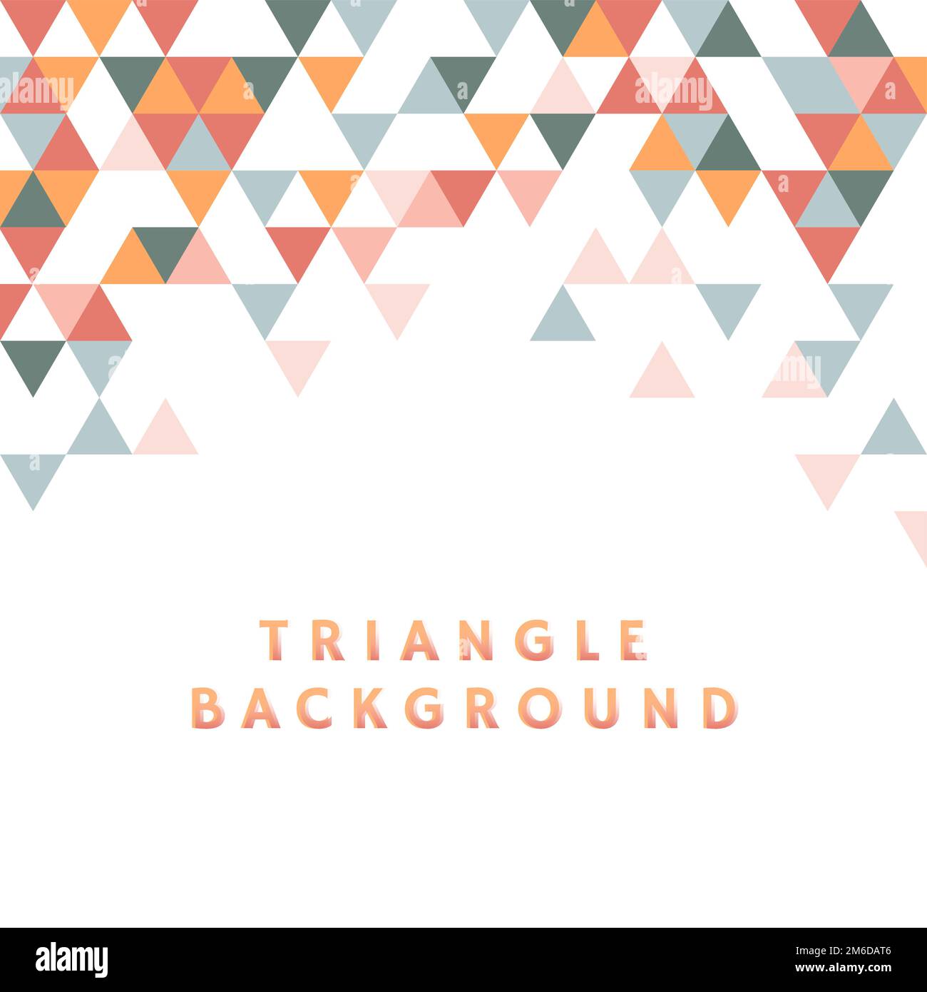 Colorful triangle patterned on white background Stock Vector Image ...