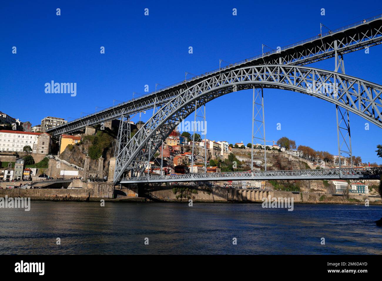 The Dom Luis I Bridge across the River Douro in Porto Stock Photo - Alamy