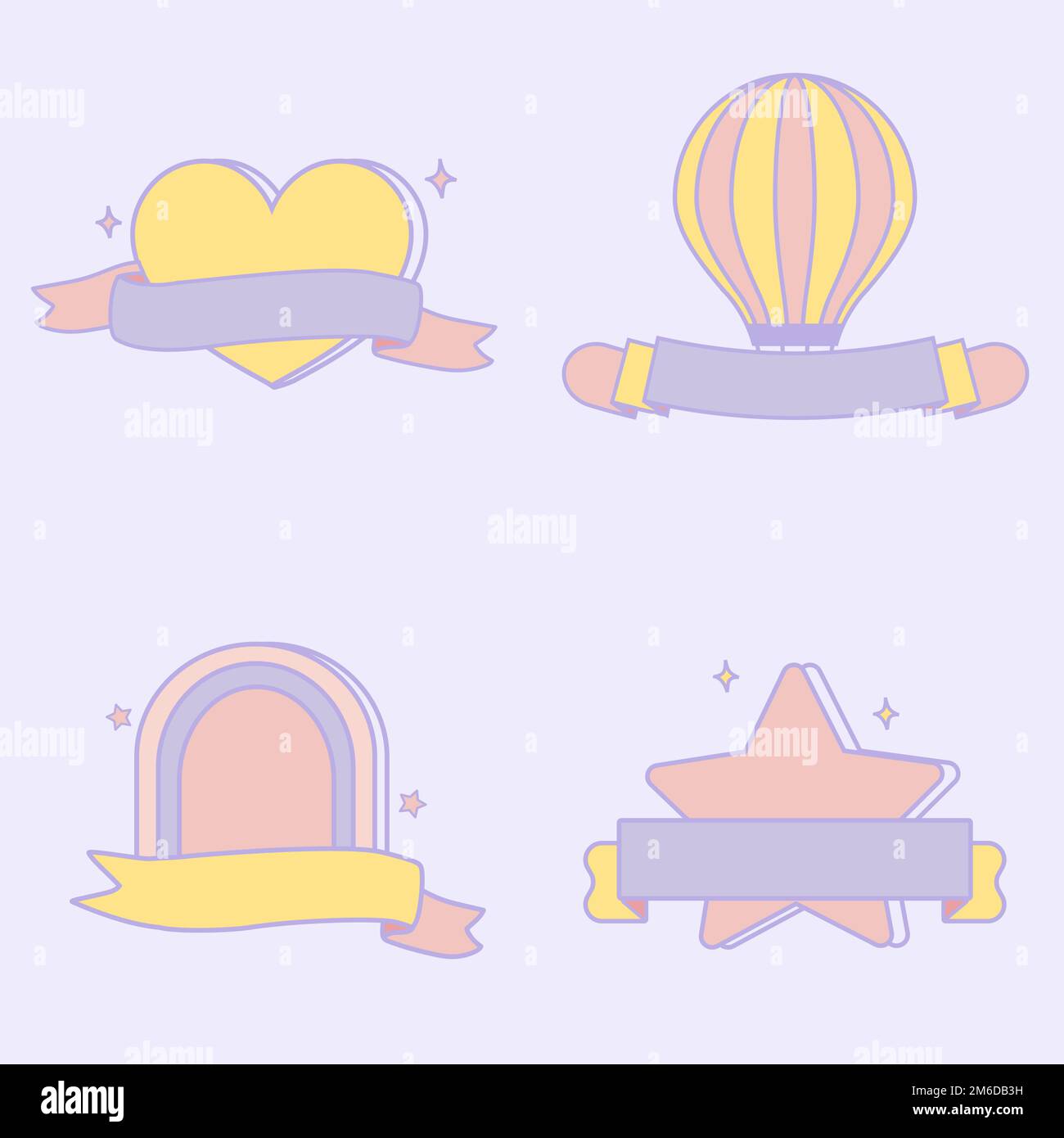 Cute emblems hi-res stock photography and images - Alamy