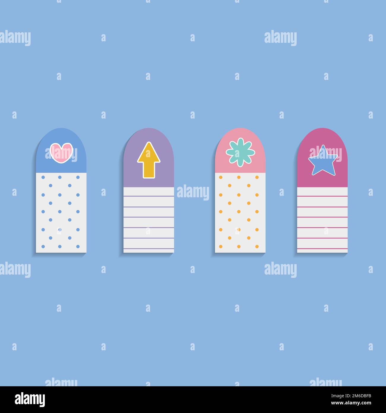 Colorful sticky reminder note papers set Stock Vector Image & Art - Alamy