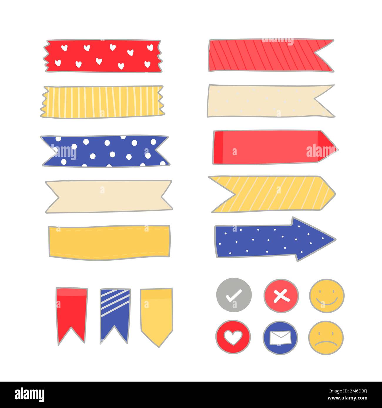 Cute colorful sticky reminder note papers set Stock Vector Image & Art ...