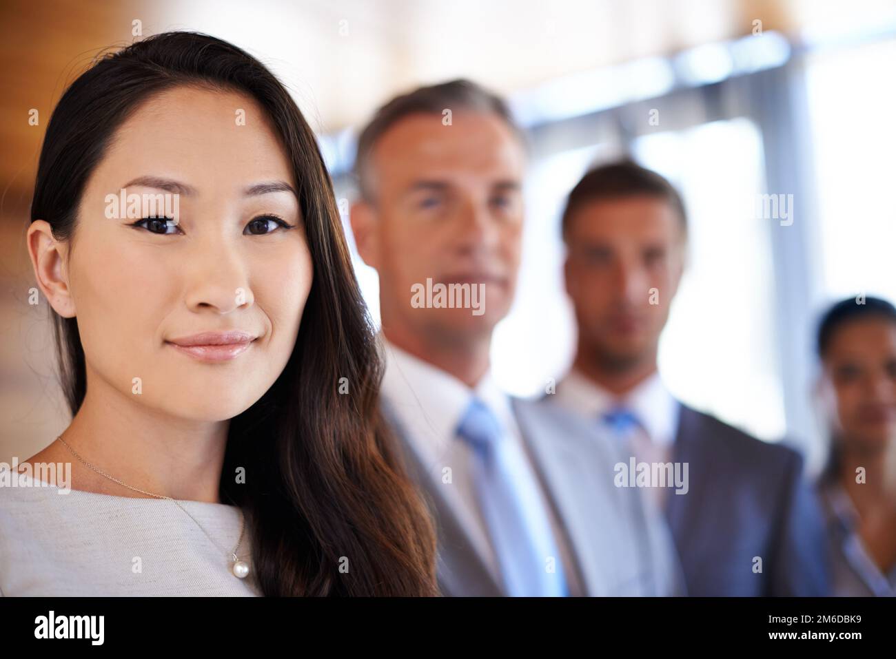 Striving for excellence in her career. Portrait of an attractive ...