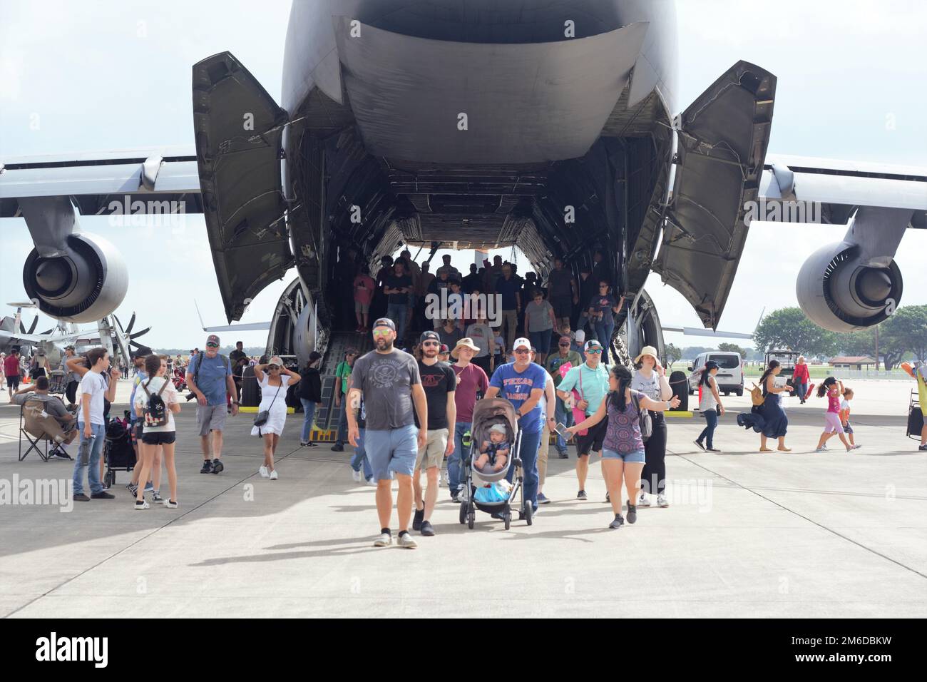 Visitors walk through airshow in hi-res stock photography and images ...