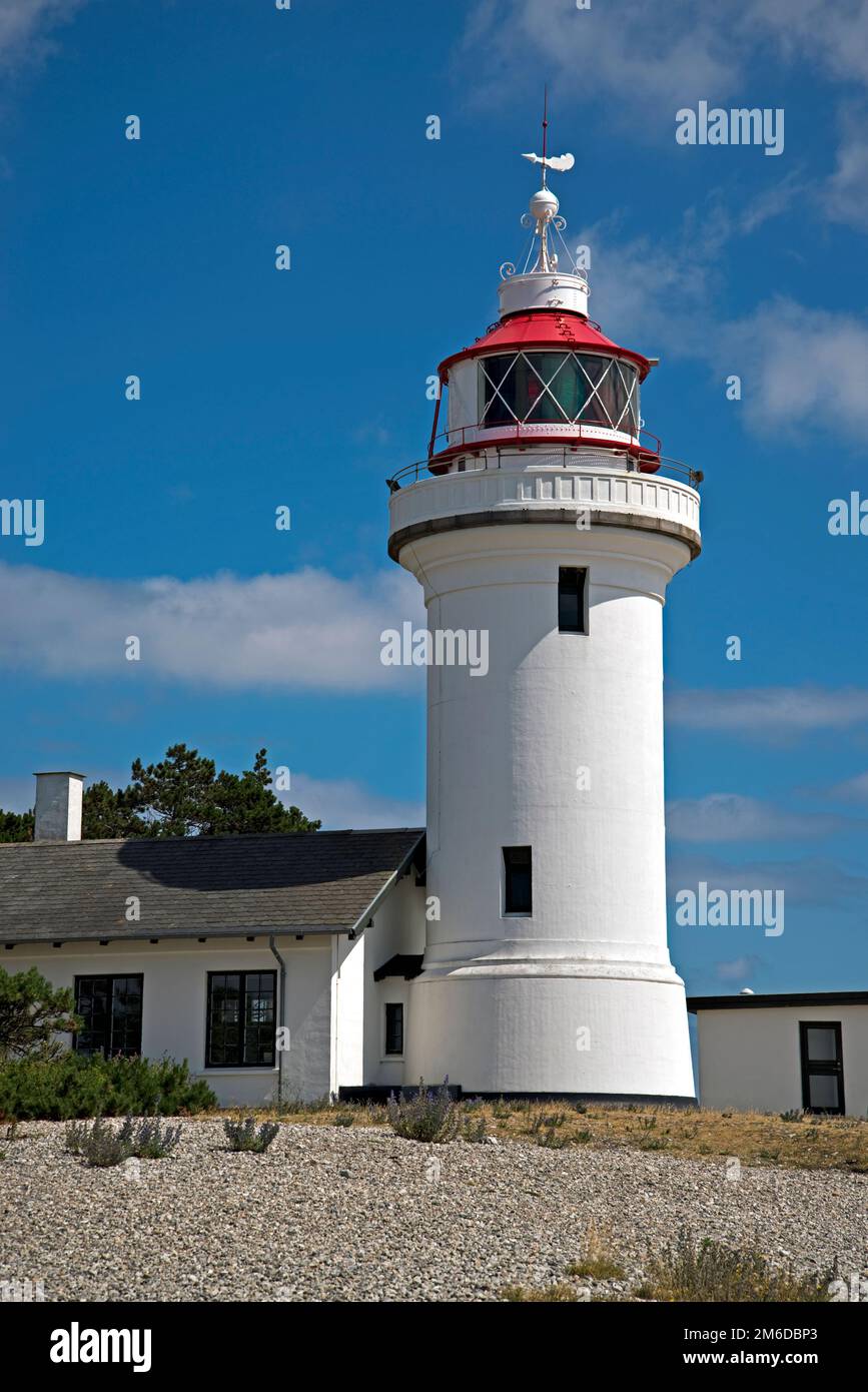 Lighthouse Sletterhage in Denmark Stock Photo - Alamy