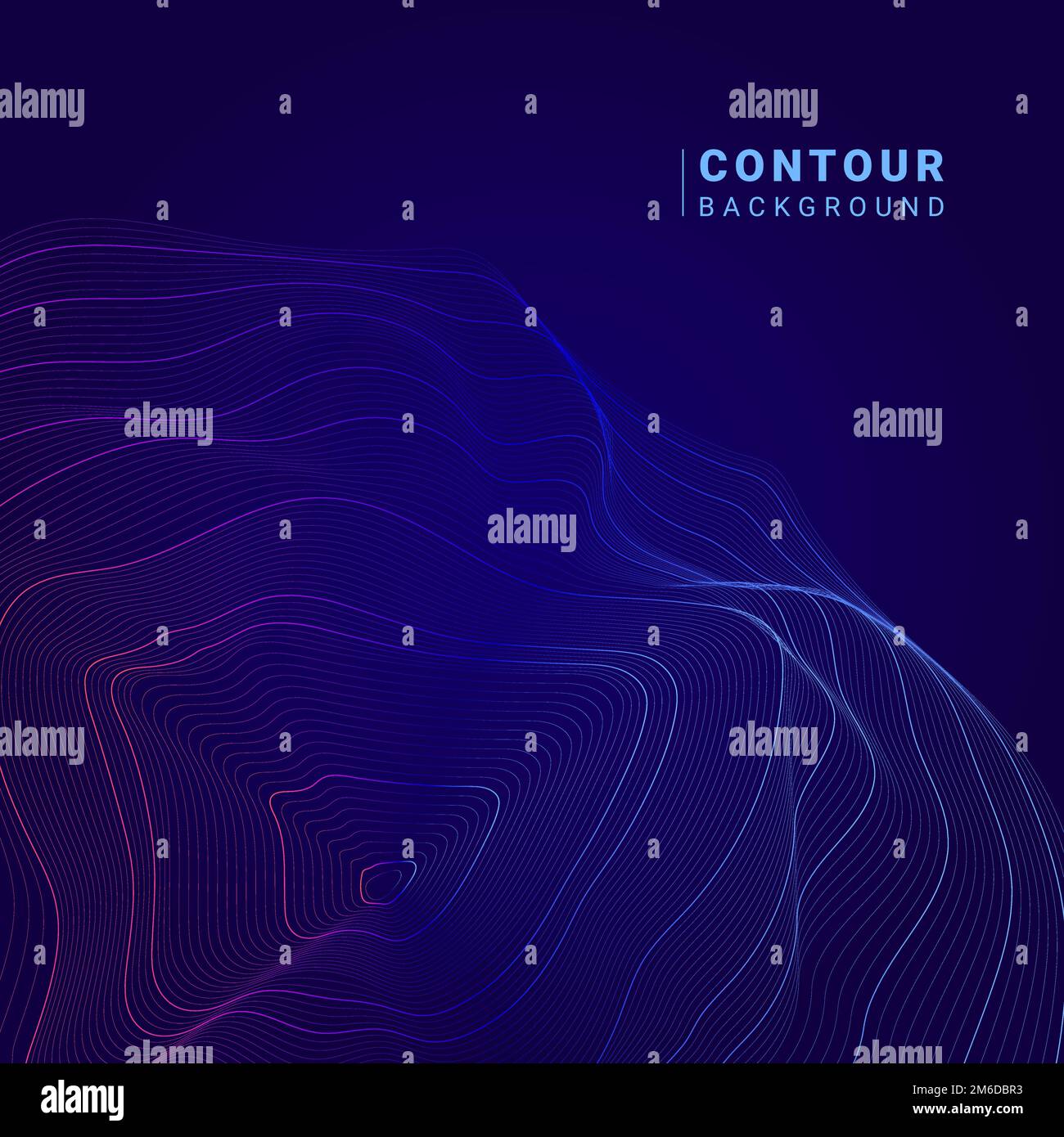 Blue and pink abstract map contour lines background Stock Vector Image ...