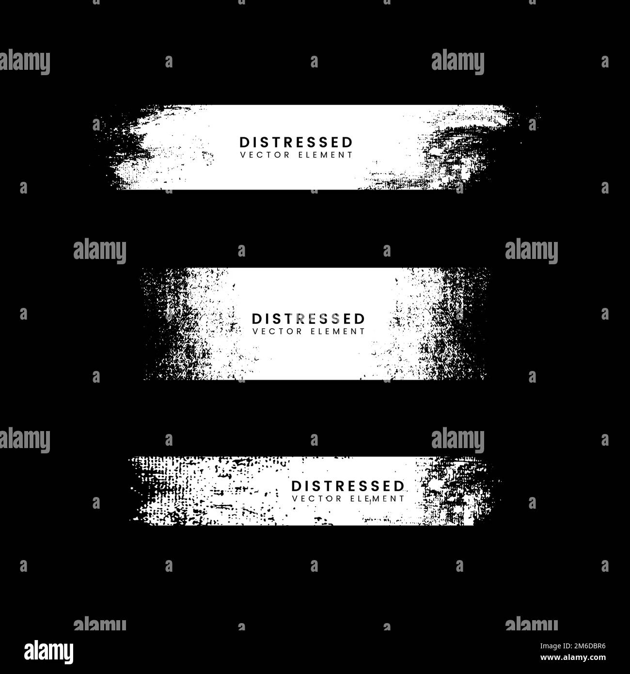 White grunge textured badge vector set Stock Vector Image & Art - Alamy