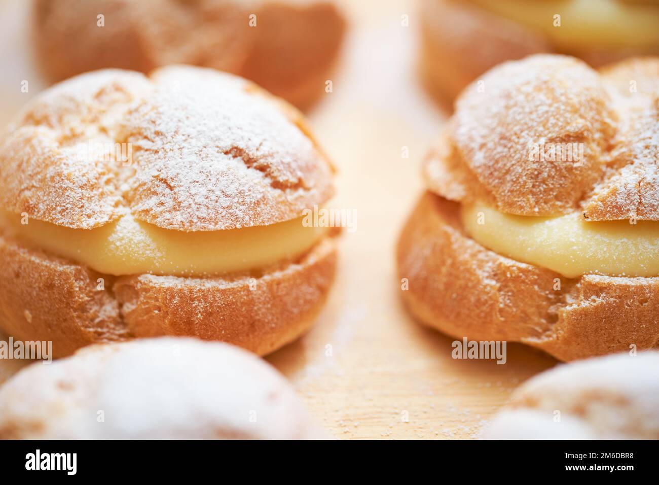 Butter Bread on Cutting Board Stock Photo - Alamy