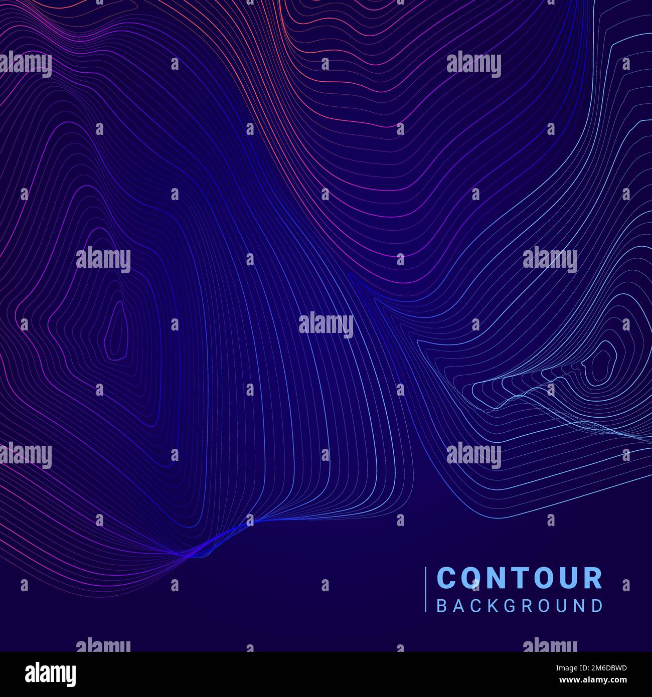 Blue and pink abstract map contour lines background Stock Vector Image ...