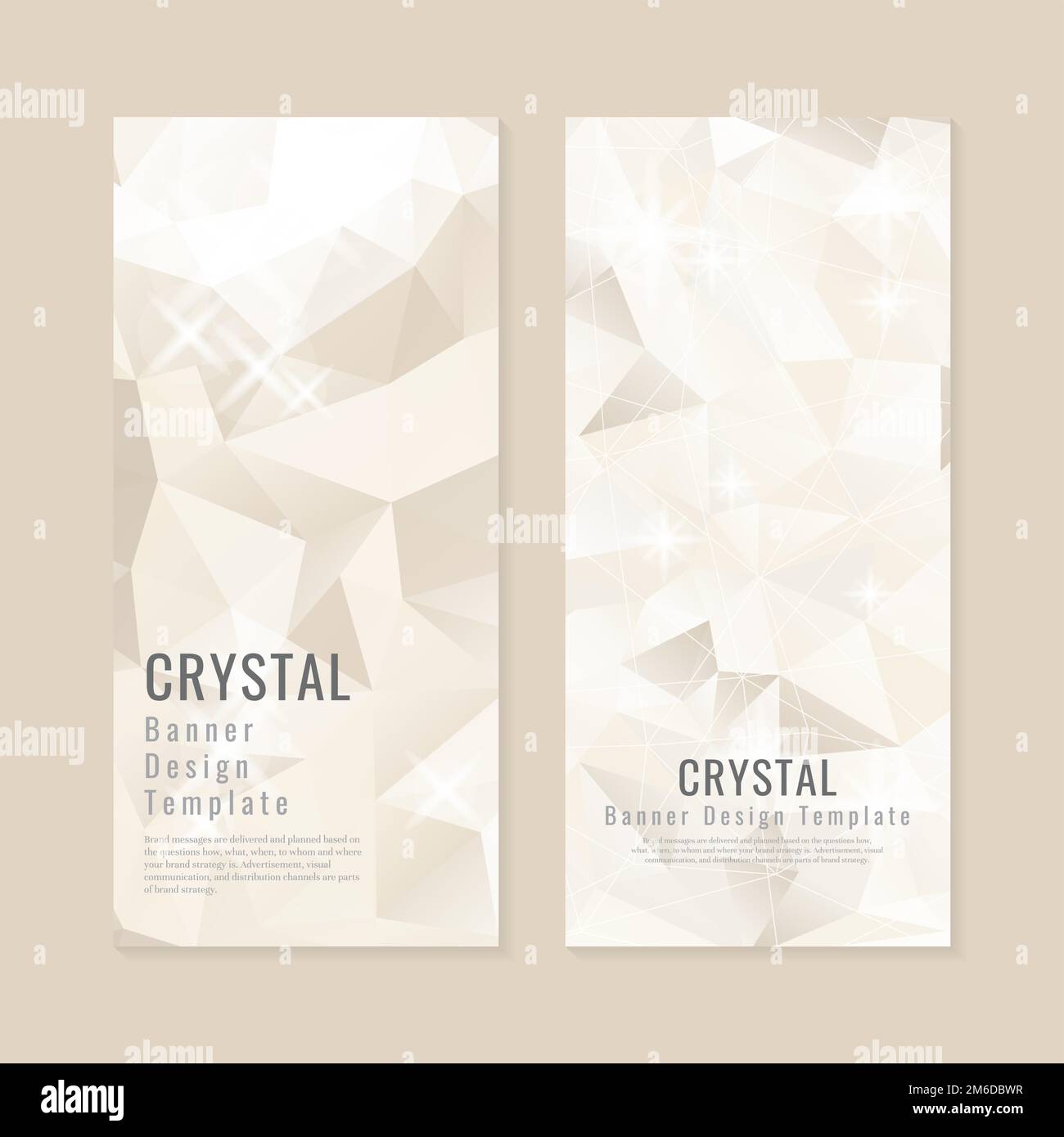 Beige crystal textured banner template vector Stock Vector Image & Art ...