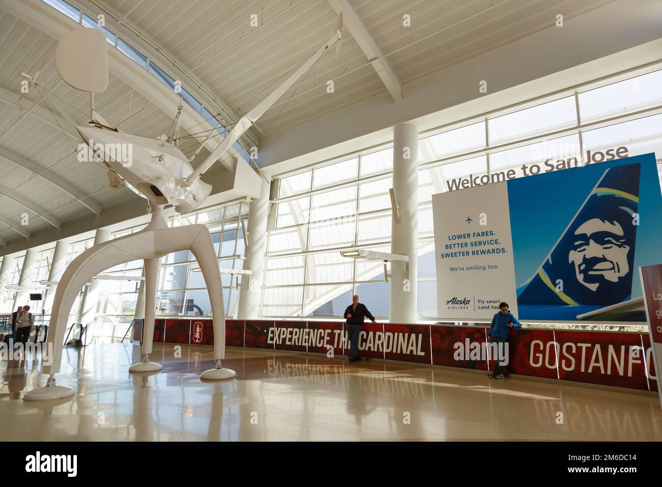 San Jose Airport SJC Terminal B Stock Photo - Alamy