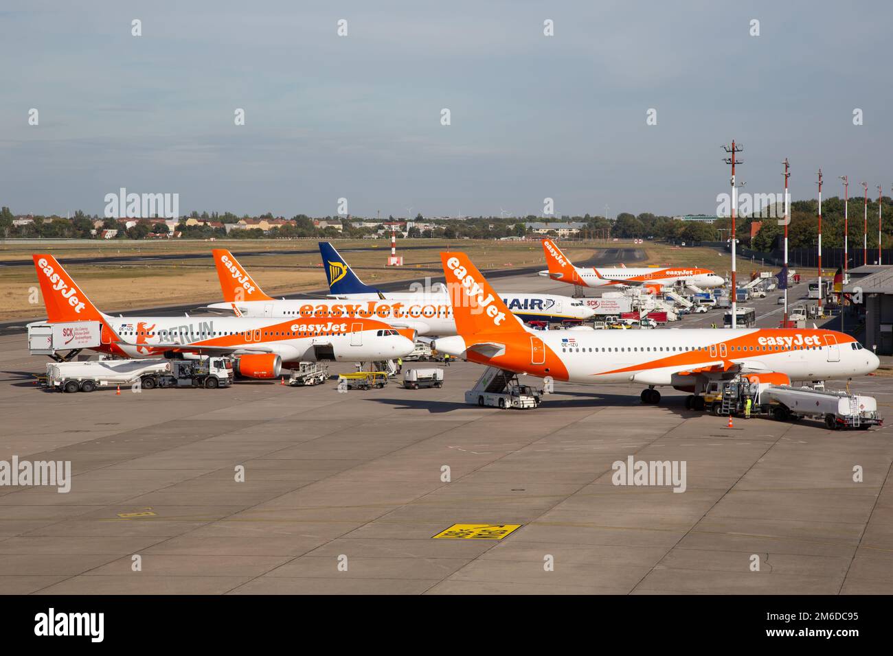 EasyJet Airbus A320 airplanes Berlin-Tegel airport Stock Photo - Alamy