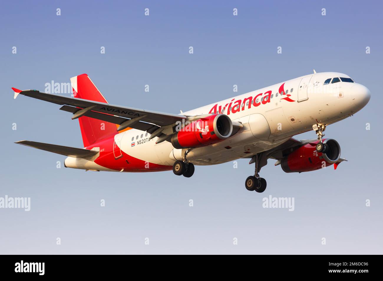Avianca Airbus A319 airplane Stock Photo - Alamy